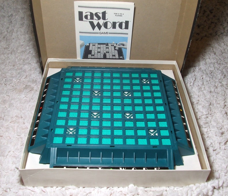 Vintage 1985 Last Word Game by Milton Bradley 100% Complete Excellent ...
