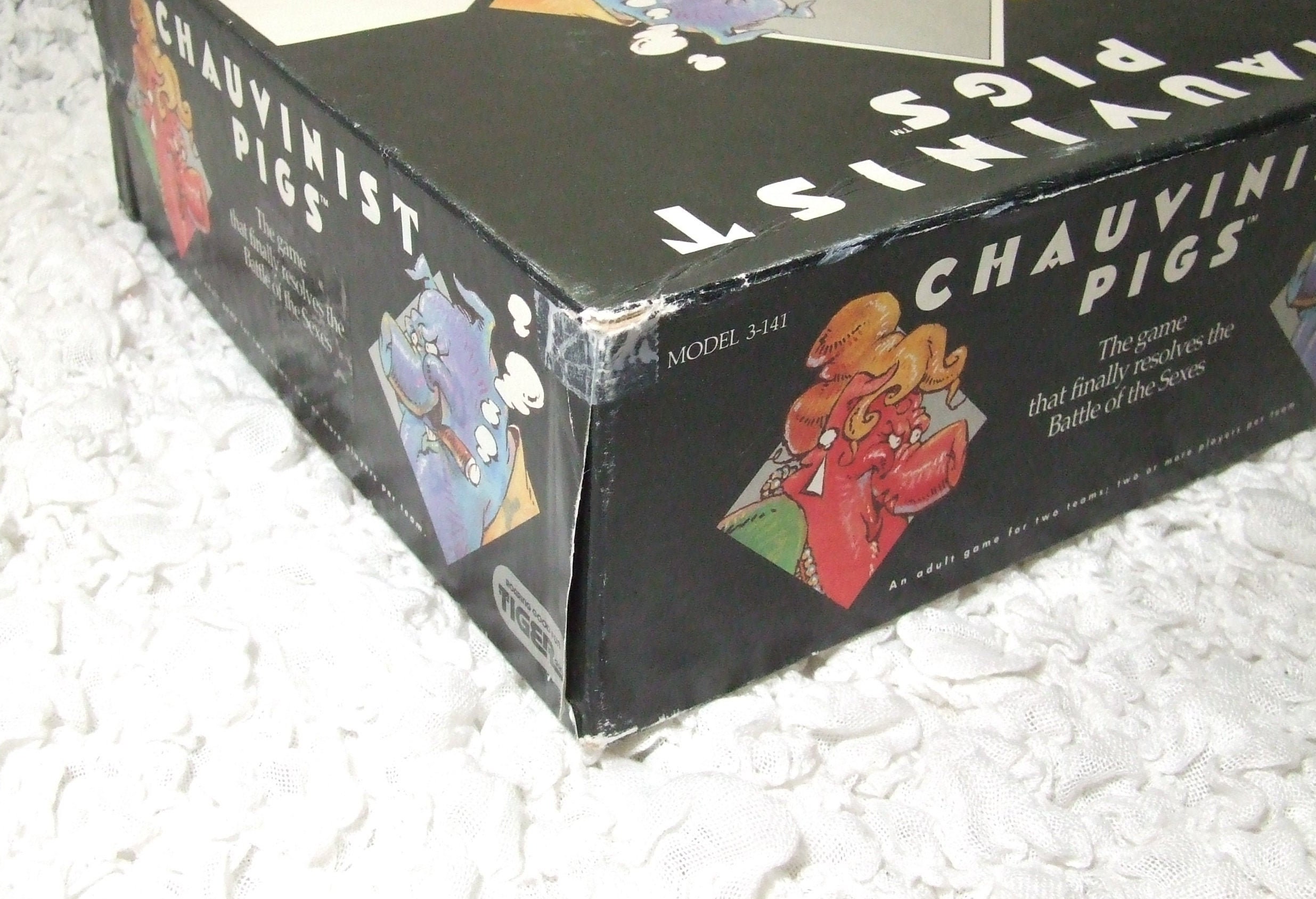 Vintage 1991 Chauvinist Pigs Juego por Tiger Games Batalla de los Sexos ...