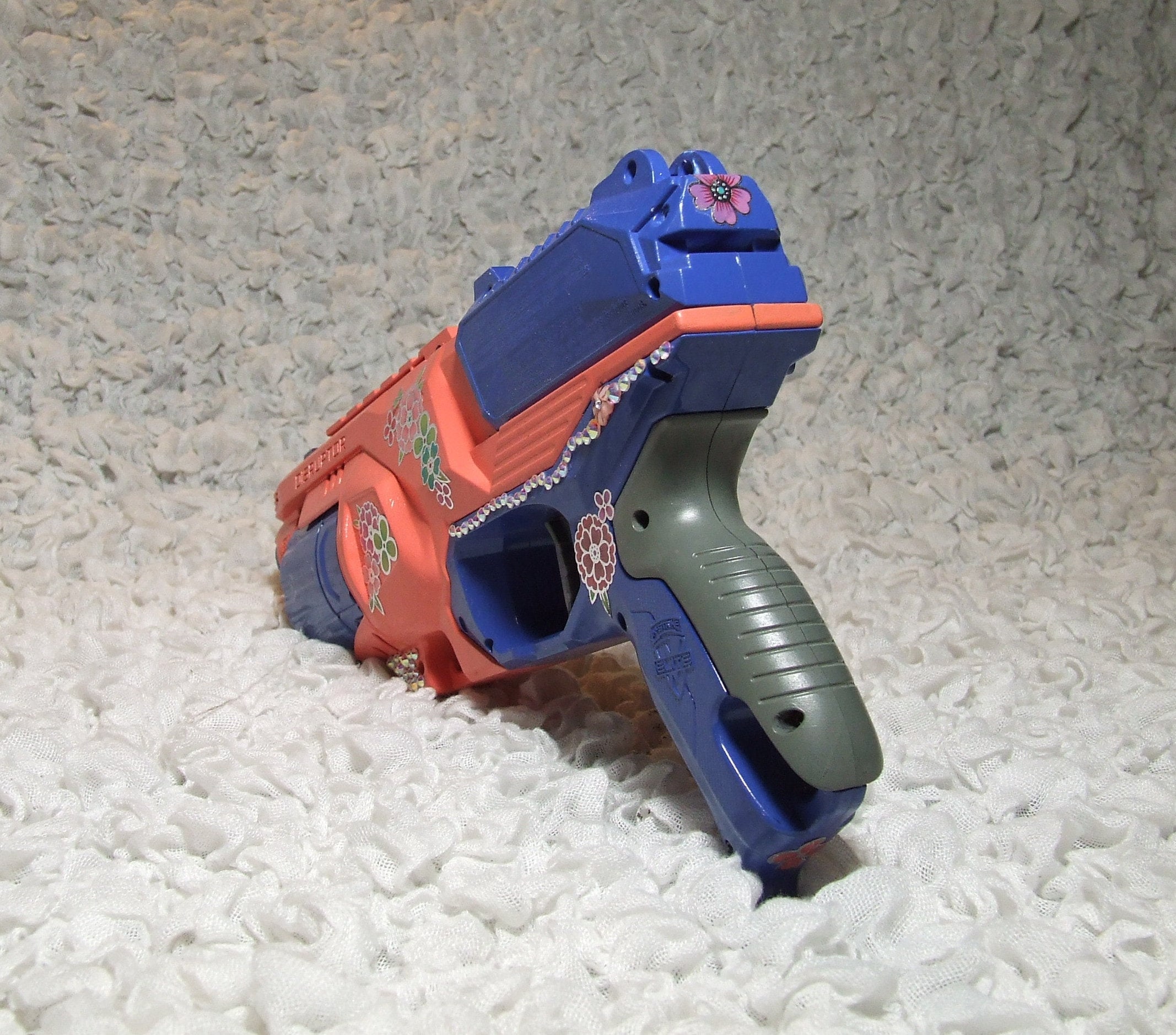 Custom Nerf Disruptor Hand-painted Sequined Blaster Gun Personalized - Etsy