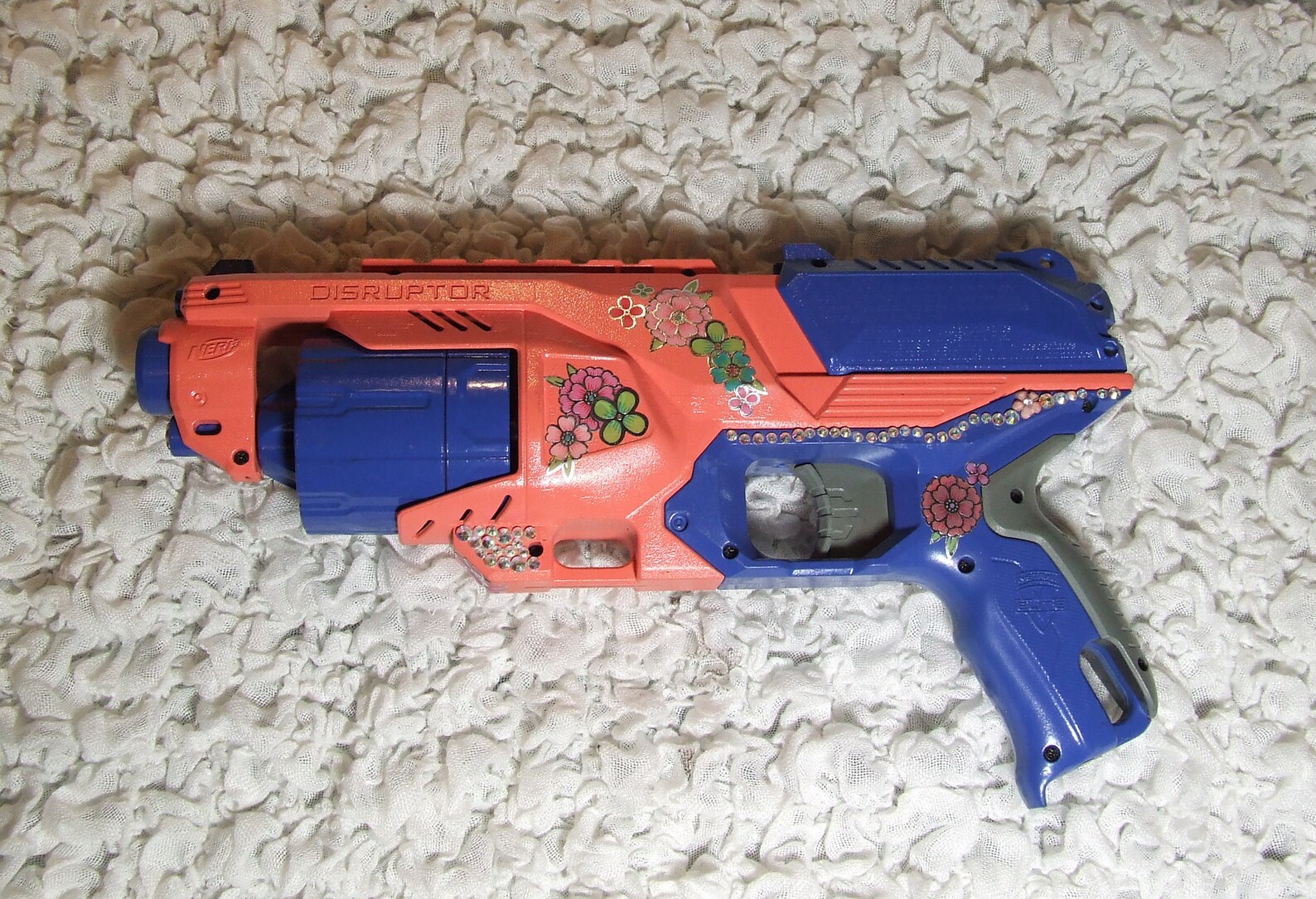Custom Nerf Disruptor Hand-painted Sequined Blaster Gun Personalized - Etsy