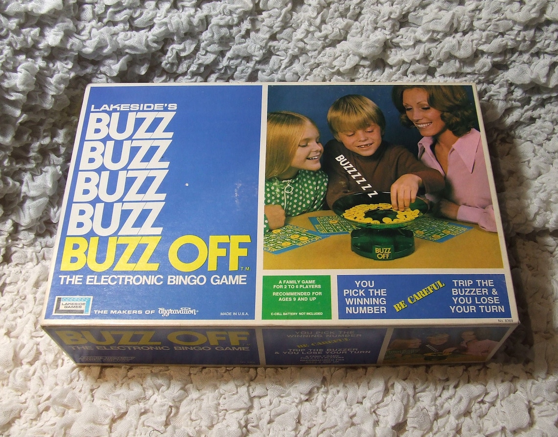 Vintage 1973 Buzz off Game by Lakeside Industries Electronic Bingo ...