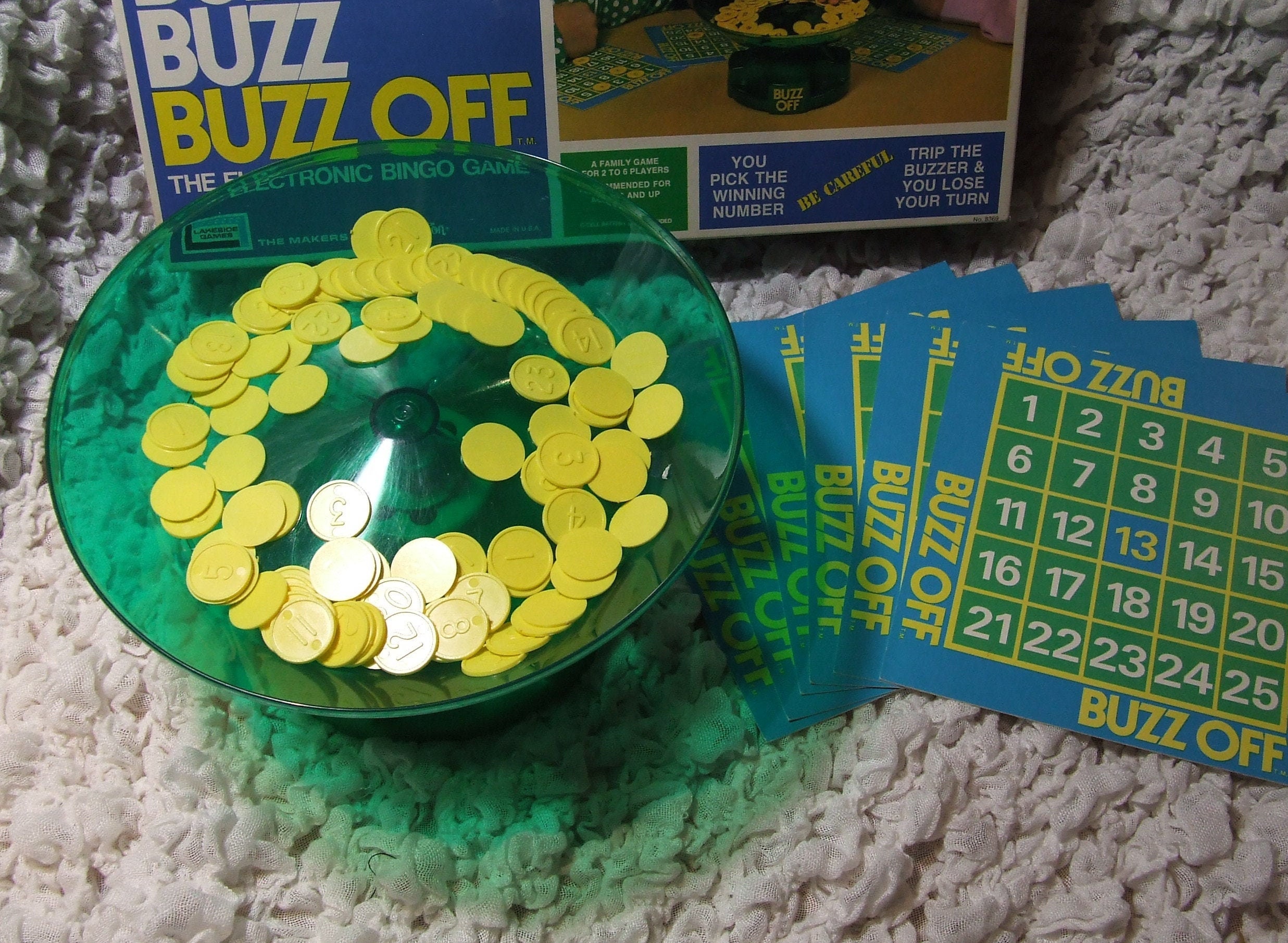 Vintage 1973 Buzz off Game by Lakeside Industries Electronic Bingo ...