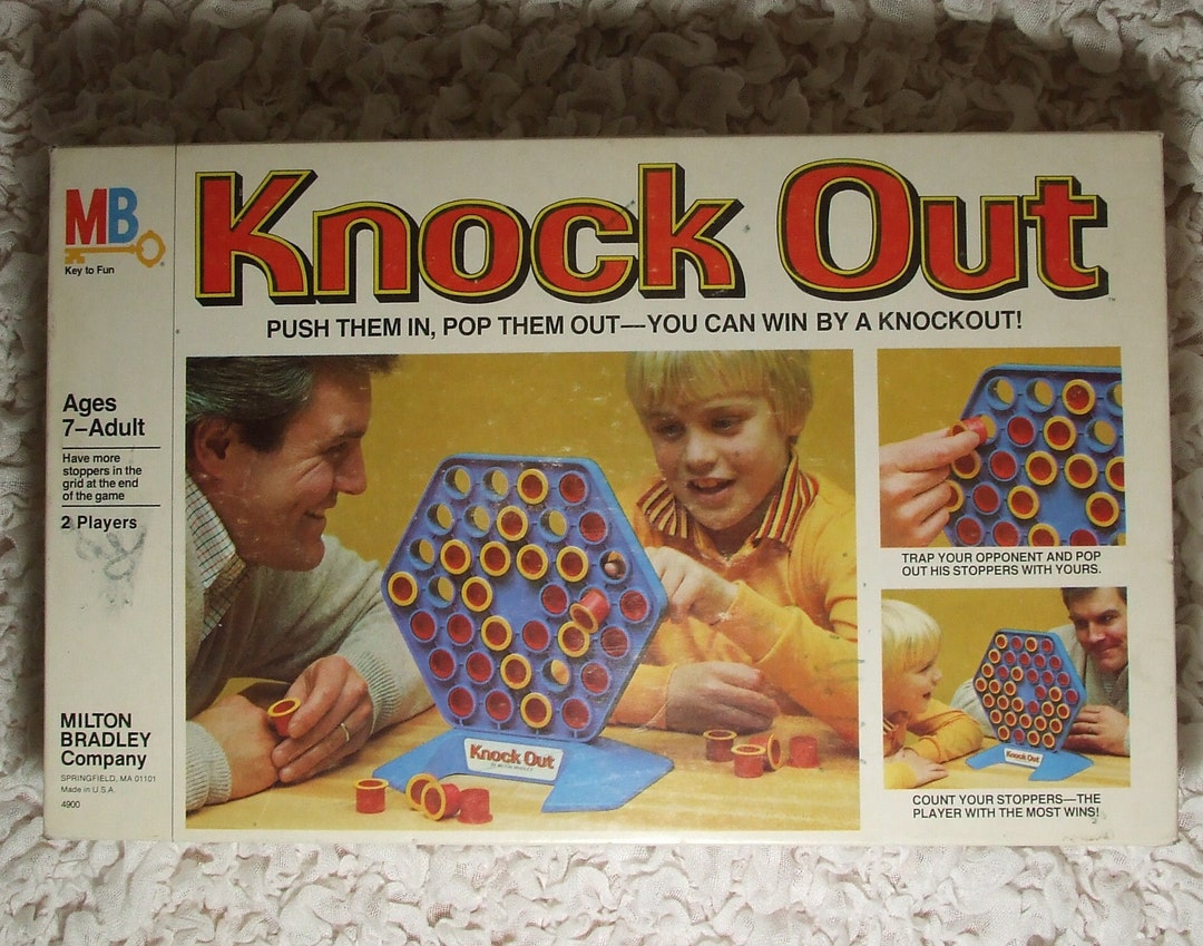 Vintage 1978 Knockout Game by Milton Bradley 100% Complete Excellent ...
