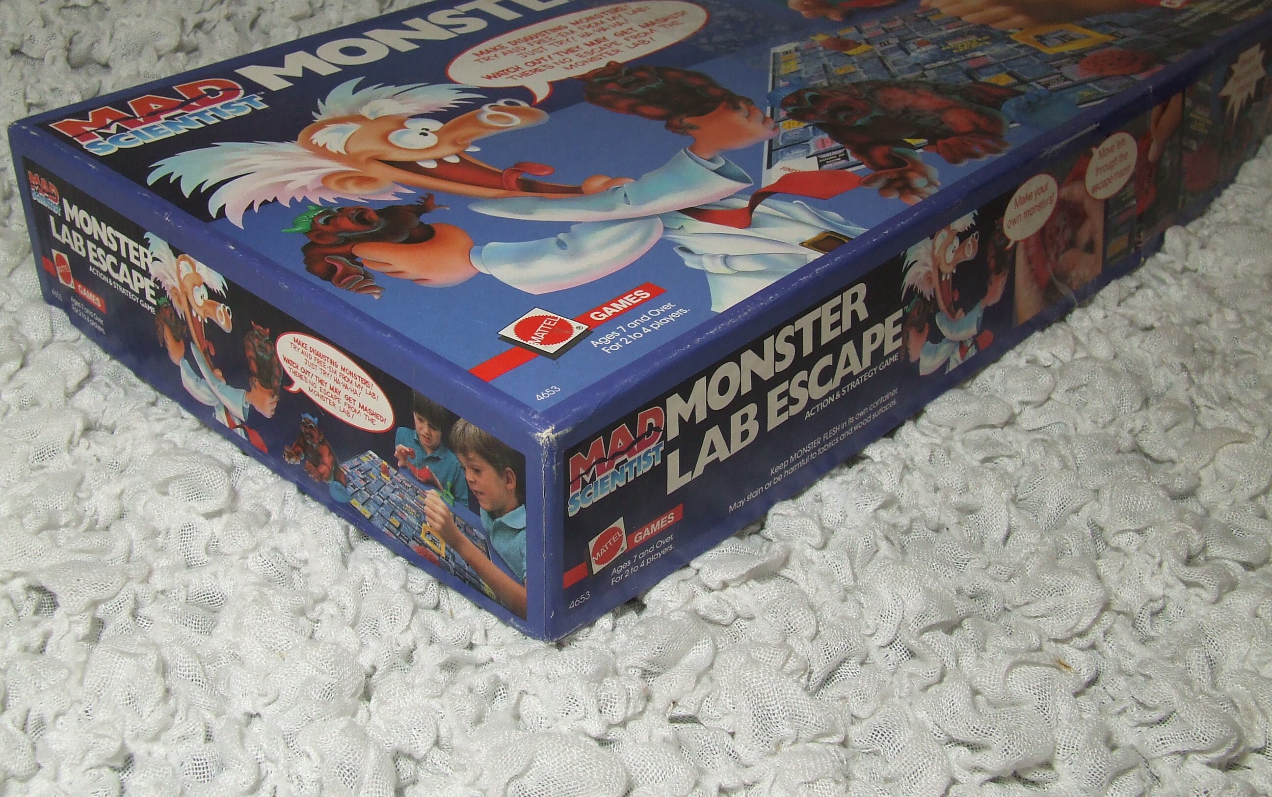 Vintage 1987 Mad Scientist Monster Lab Escape Game by Mattel Super Rare ...