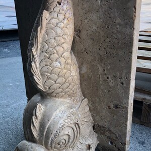 Fountain Fish Water Feature – Wall Fountain Center Piece – HAND CARVED ...