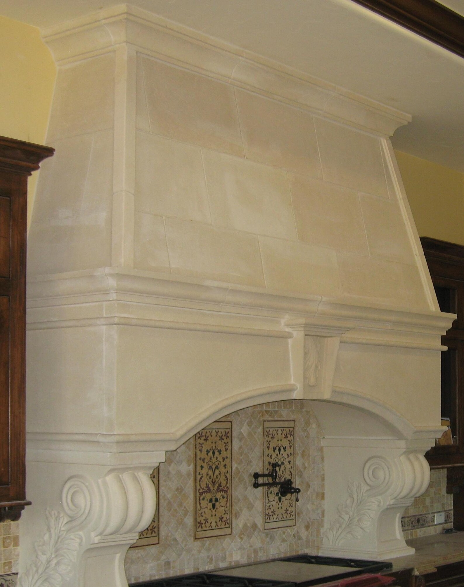 Kitchen Hood Surround – Arch Hood Design – Cast Stone Range Hood - Etsy