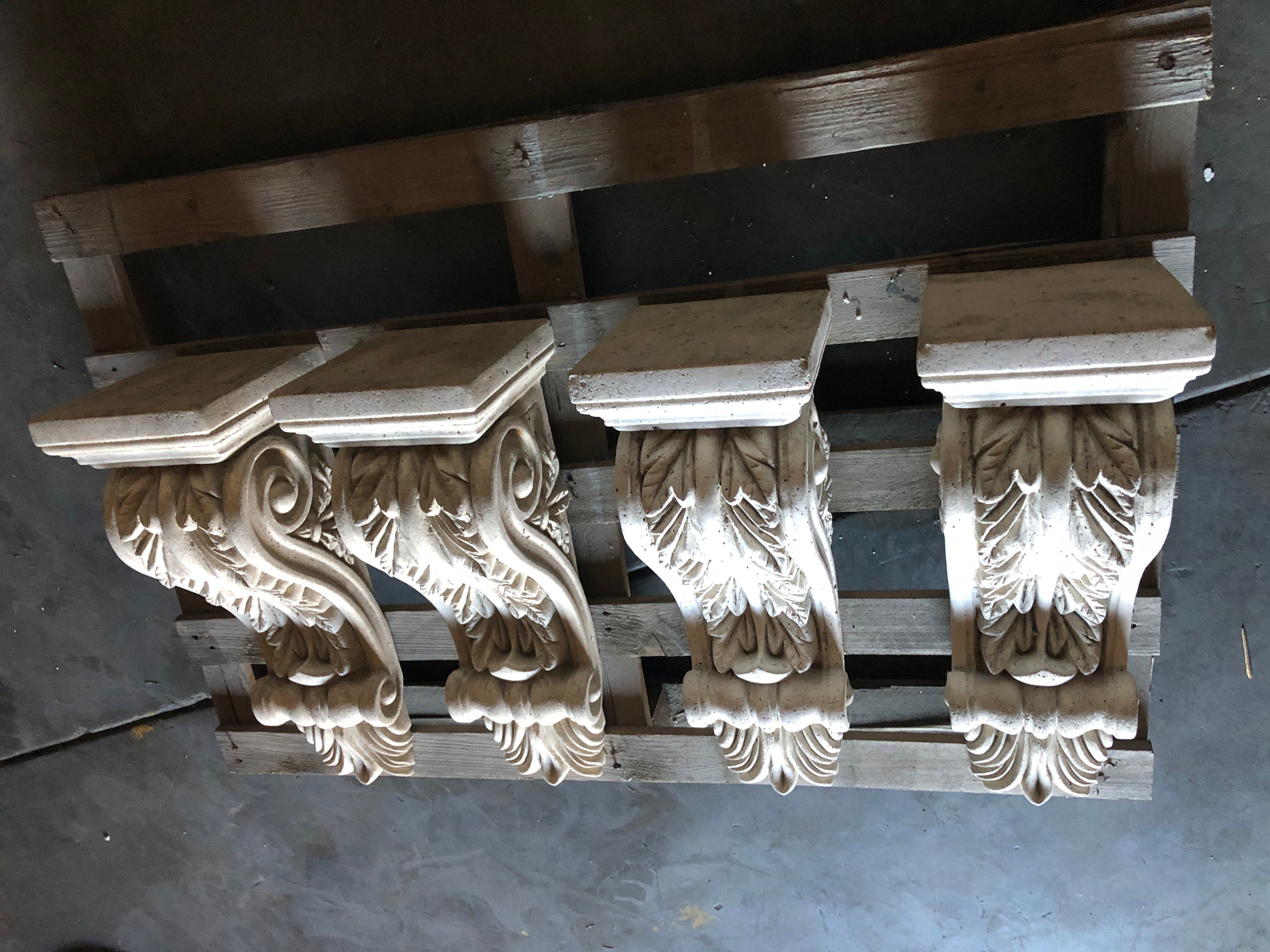 Cast Stone Corbels – Acanthus Corbel – Corbel Mantle Shelf Support ...