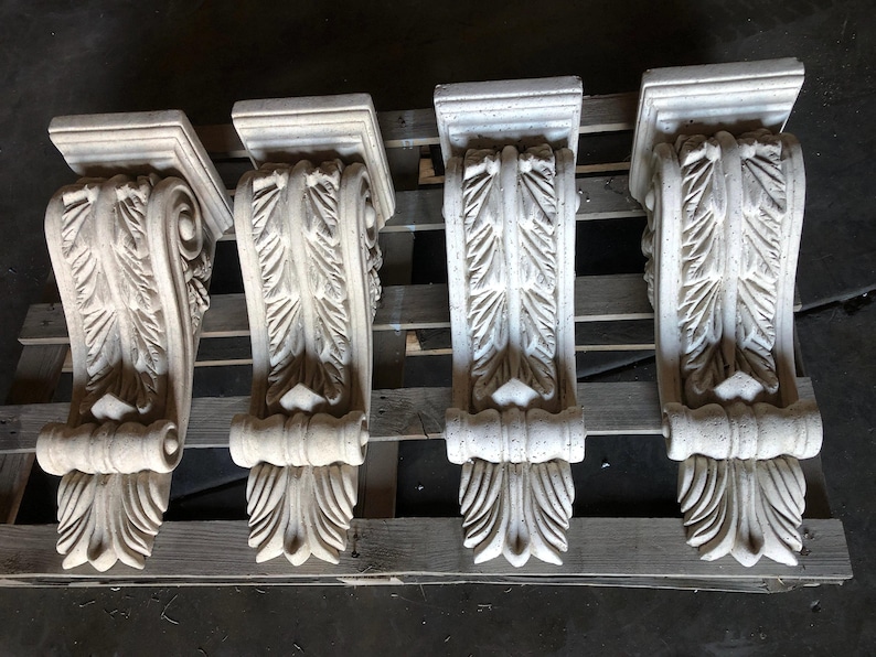 Cast Stone Corbels – Acanthus Corbel – Corbel Mantle Shelf Support ...