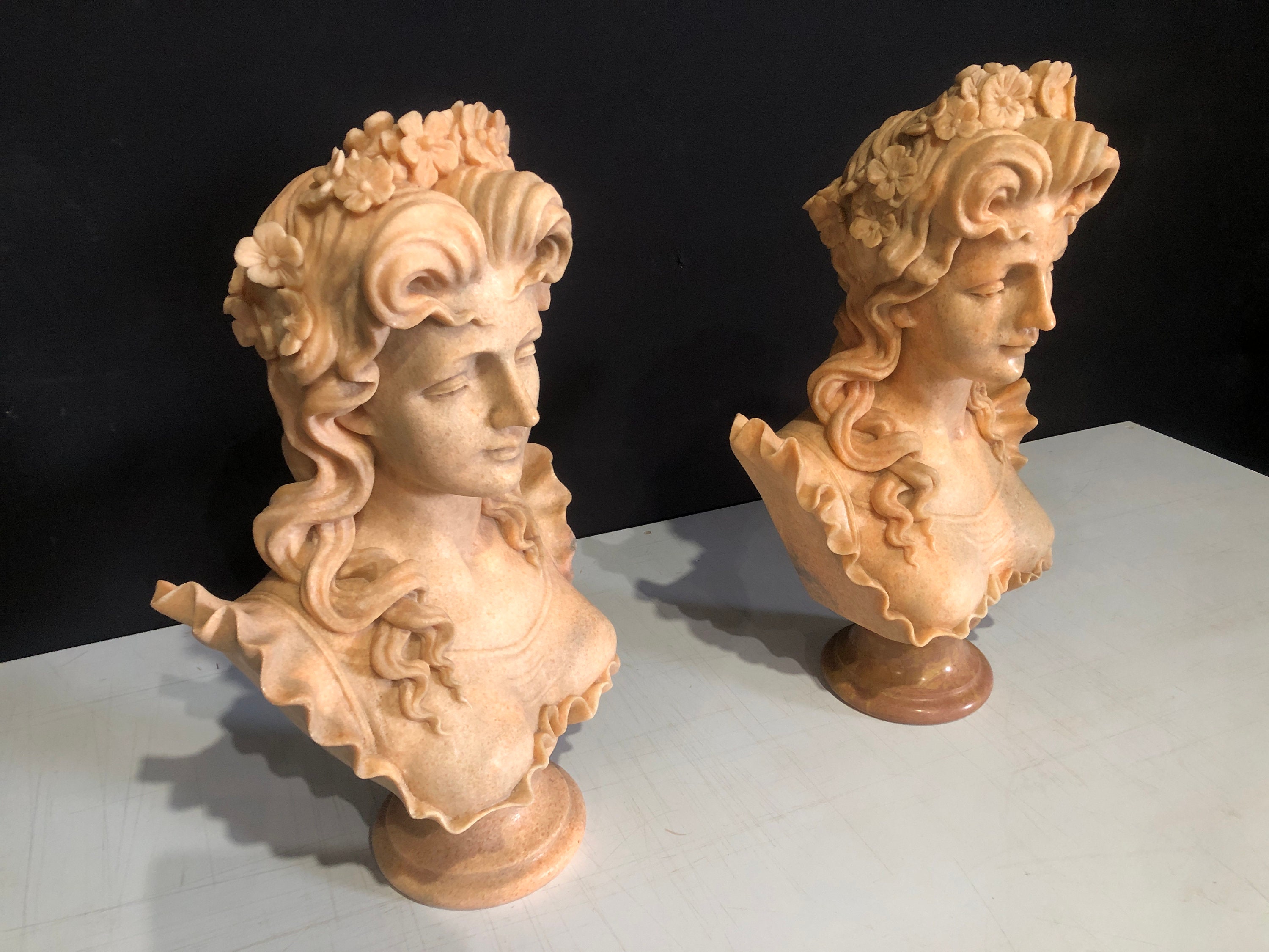 Marble Bust – Hand Carved Bust Sculpture – Woman Statue - Etsy