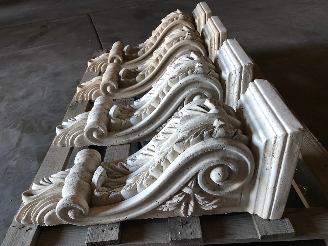 Cast Stone Corbels – Acanthus Corbel – Corbel Mantle Shelf Support ...