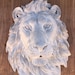 Lion Head Fountain| Cast Stone Water Feature| Lion Face Sculpture Pool ...