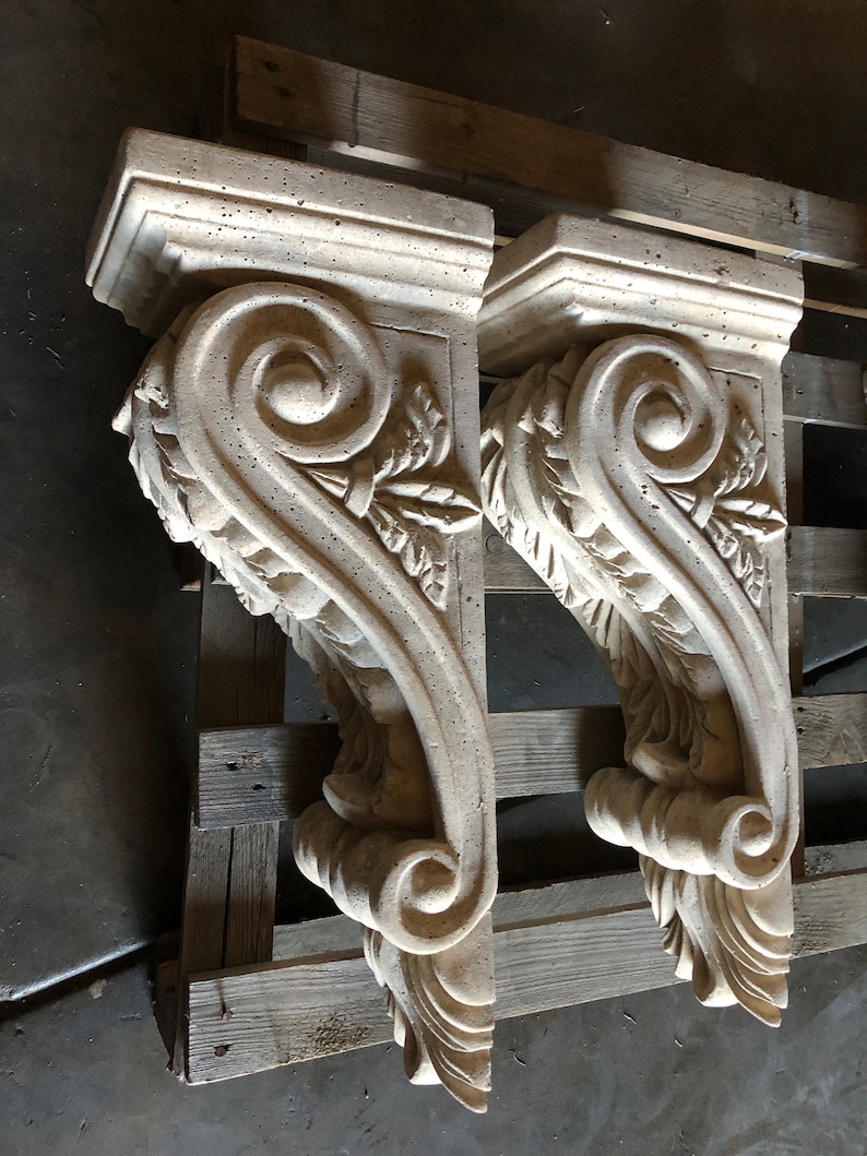 Cast Stone Corbels – Acanthus Corbel – Corbel Mantle Shelf Support ...