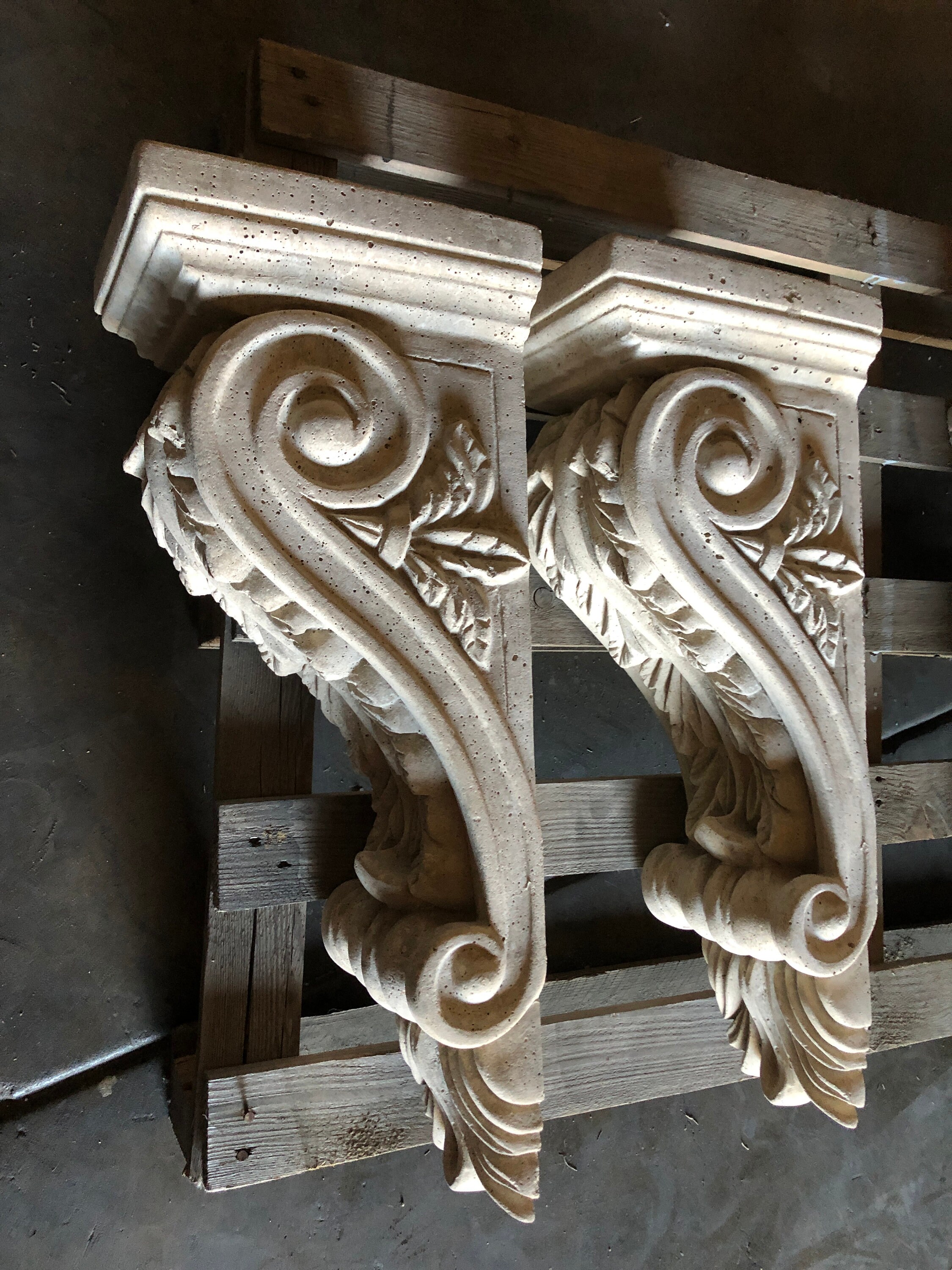 Cast Stone Corbels – Acanthus Corbel – Corbel Mantle Shelf Support ...