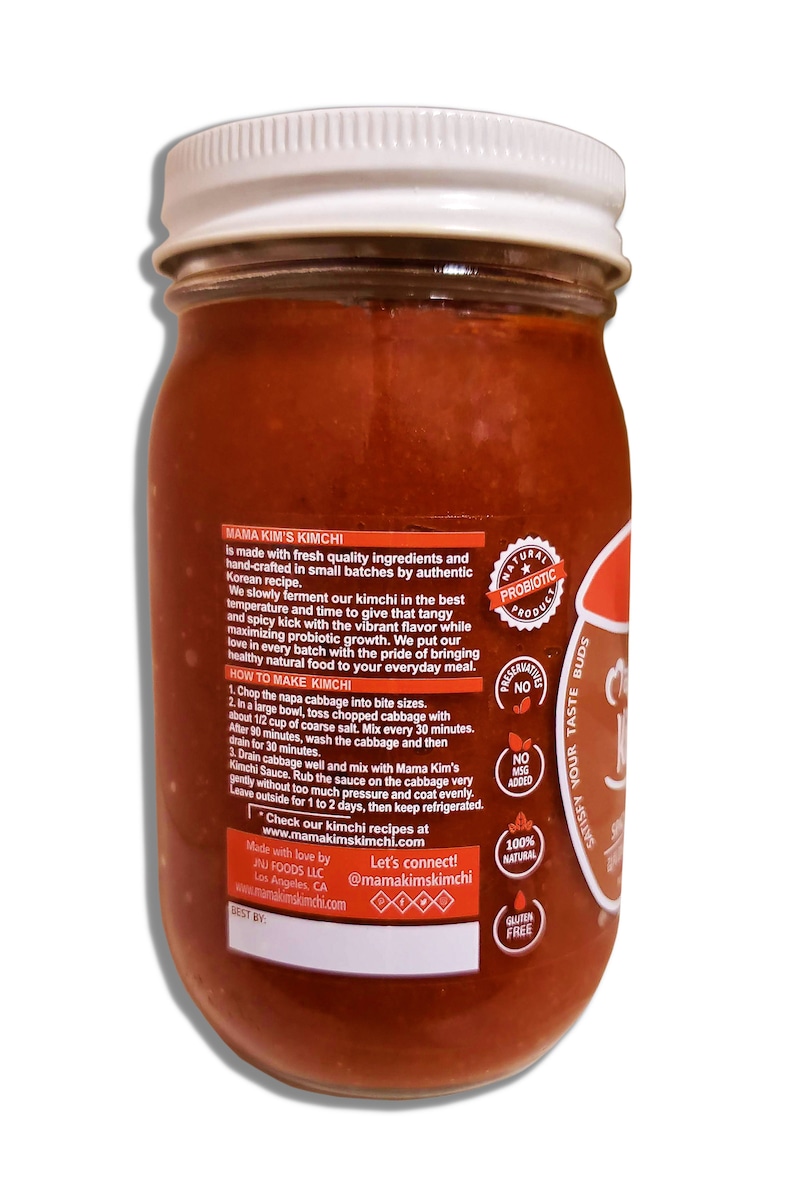 16oz Mama Kim's Kimchi Sauce Paste Authentic Korean Style for up to 10 ...
