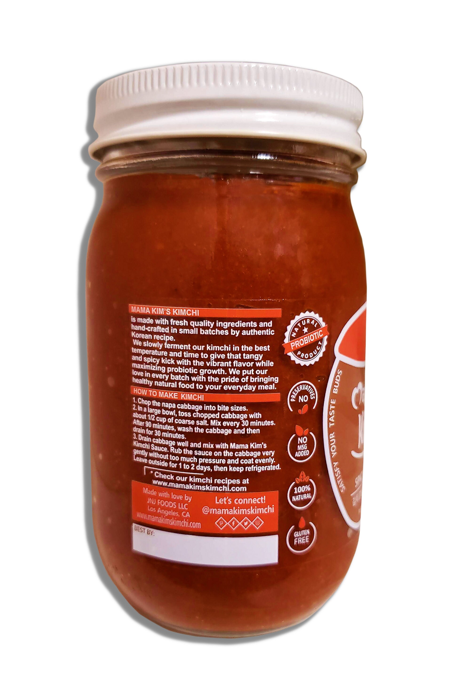 16oz Mama Kim's Kimchi Sauce Paste Authentic Korean Style for up to 10 ...