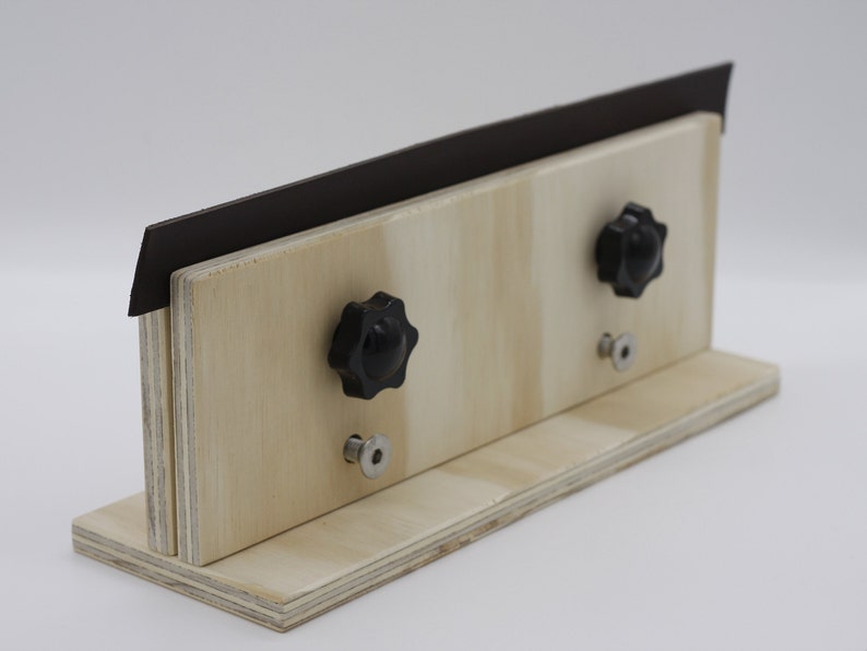 Leather Belt Strip Burnishing Jig, Wooden Leather Vice, Leather Holder ...