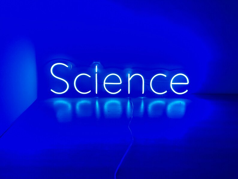 Neon Sign Science Logo LED Neon Sign Wall Decor Wall Sign | Etsy