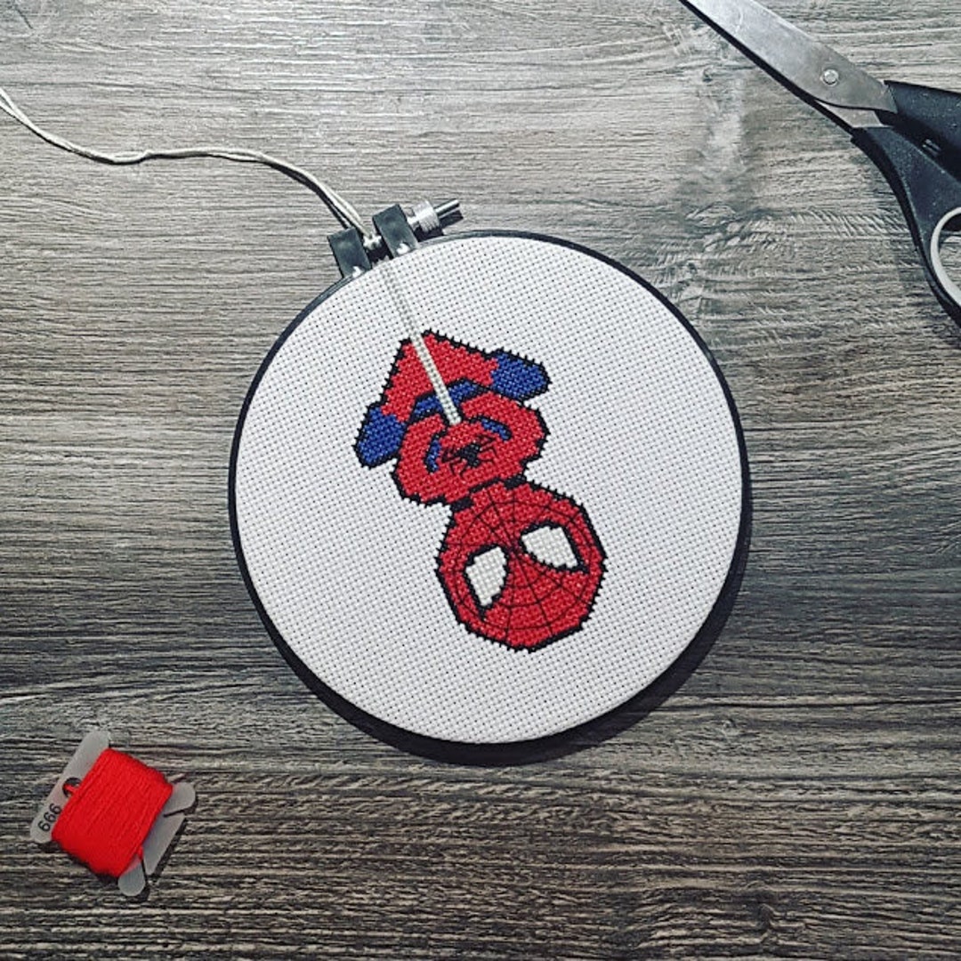MARVEL SPIDERMAN Super Hero Cross Stitch Pattern, PDF Format, Instant ...