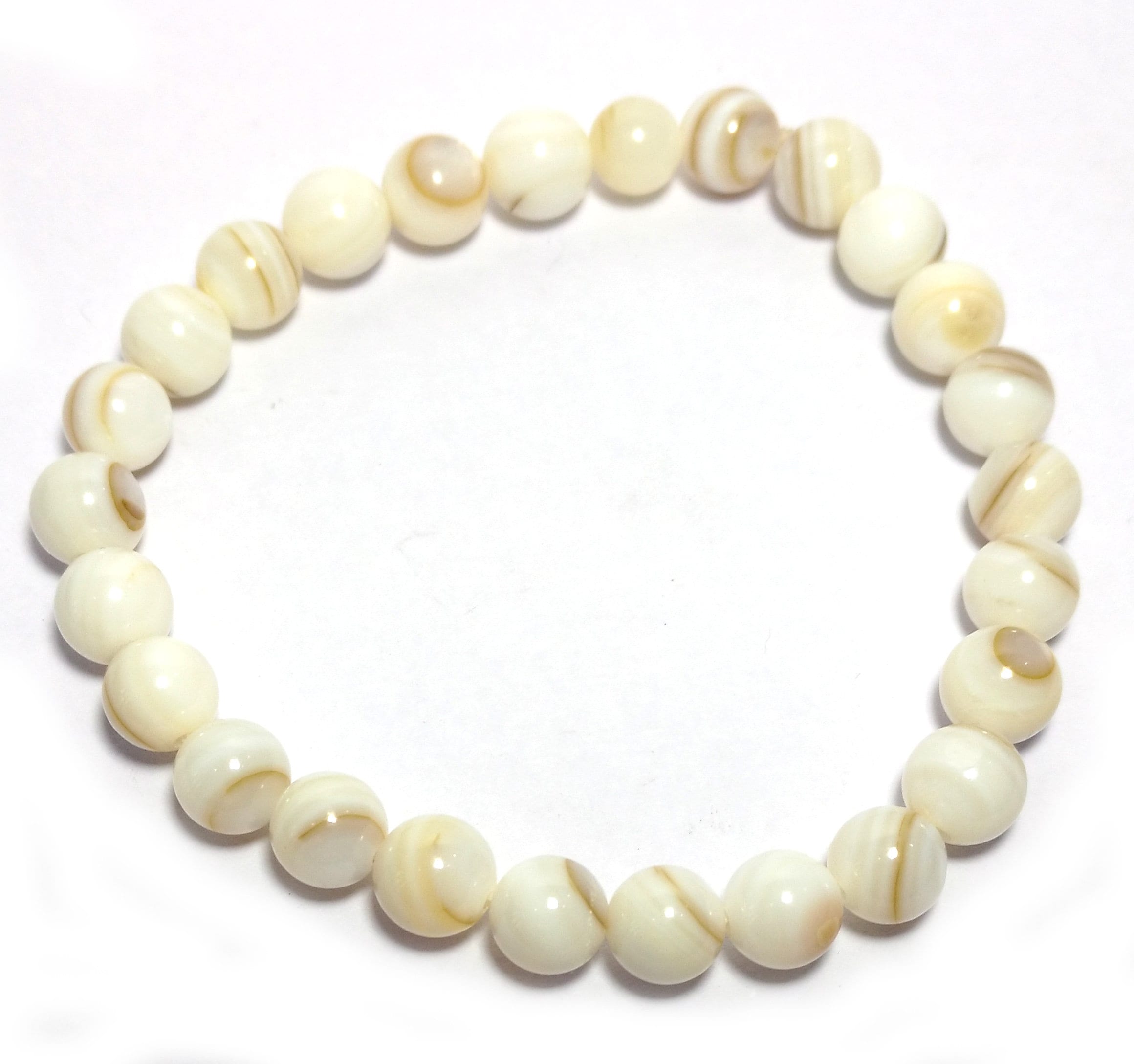 Bracelet for Women Men Elastic Natural Stone Yoga Beads | Etsy