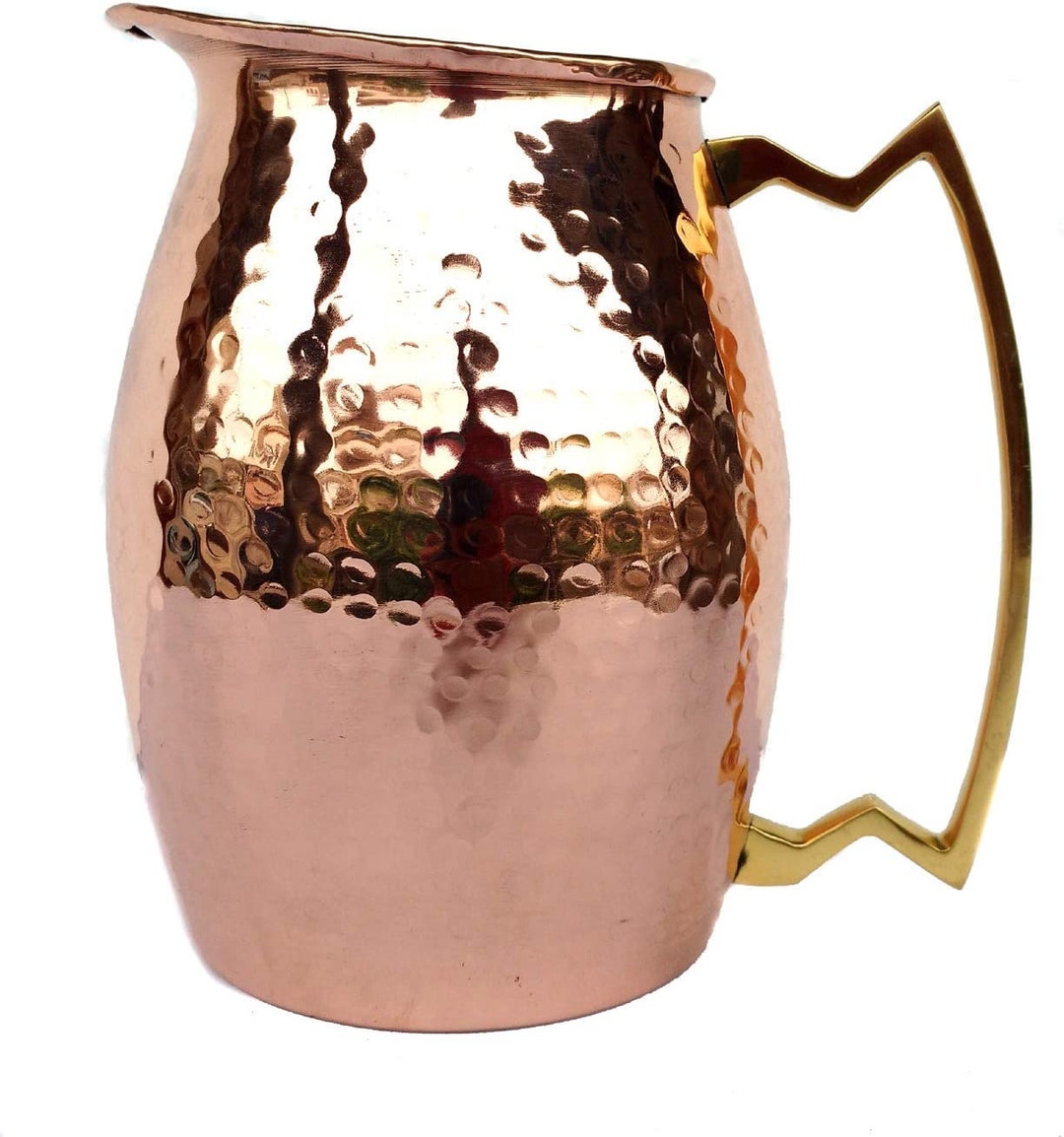 Copper Bird Shape Hammered Jug New Heavy Gauge Hammered Water Pitcher ...