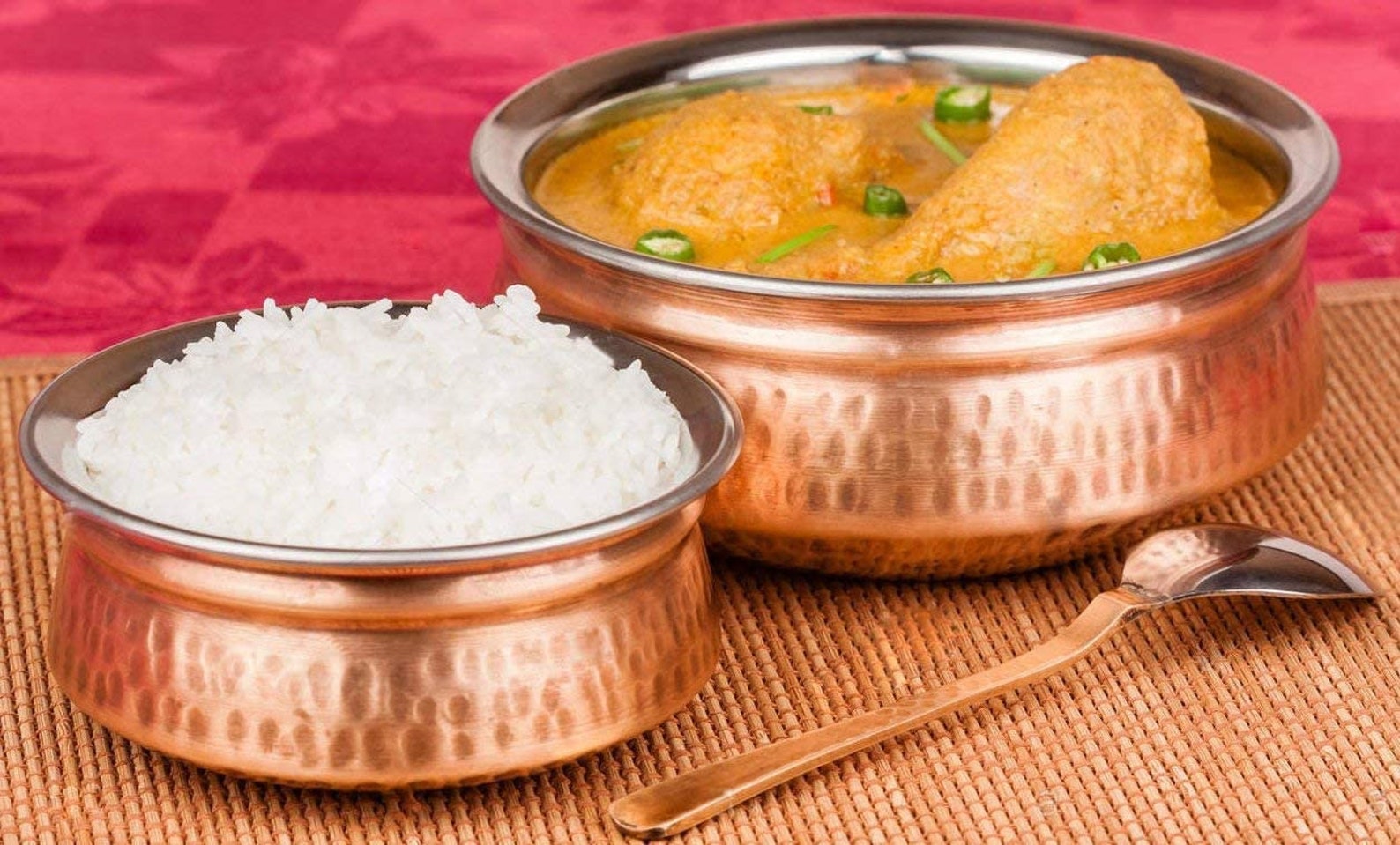 Indian Tableware Vegetable Service Bowl for Indian Food, Diameter 6 ...