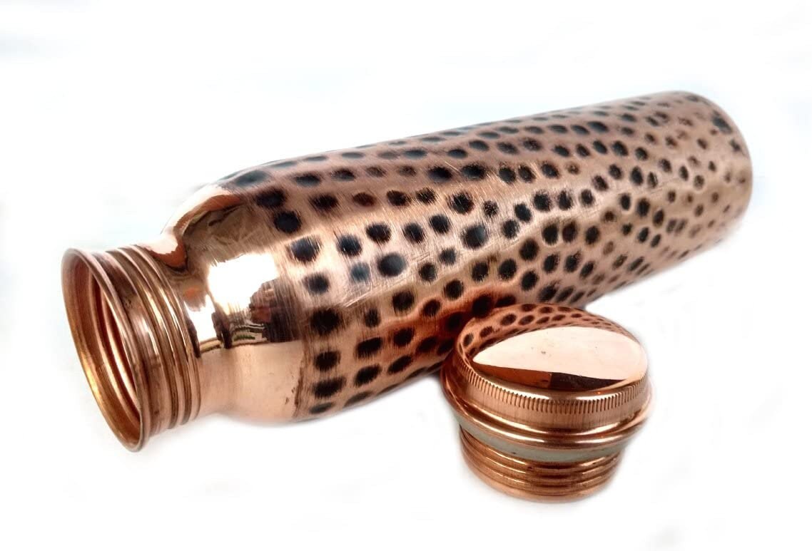 Pure Copper Hammered Water Storage Tank Brown Pot 4 Liter - Etsy