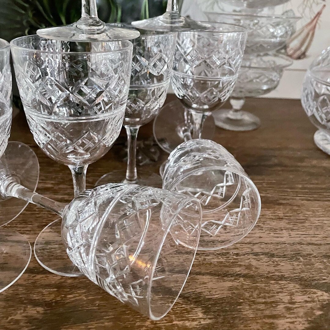 Thomas Webb Crystal WET54 Vintage X 6 Drinks Glasses Port - Etsy UK