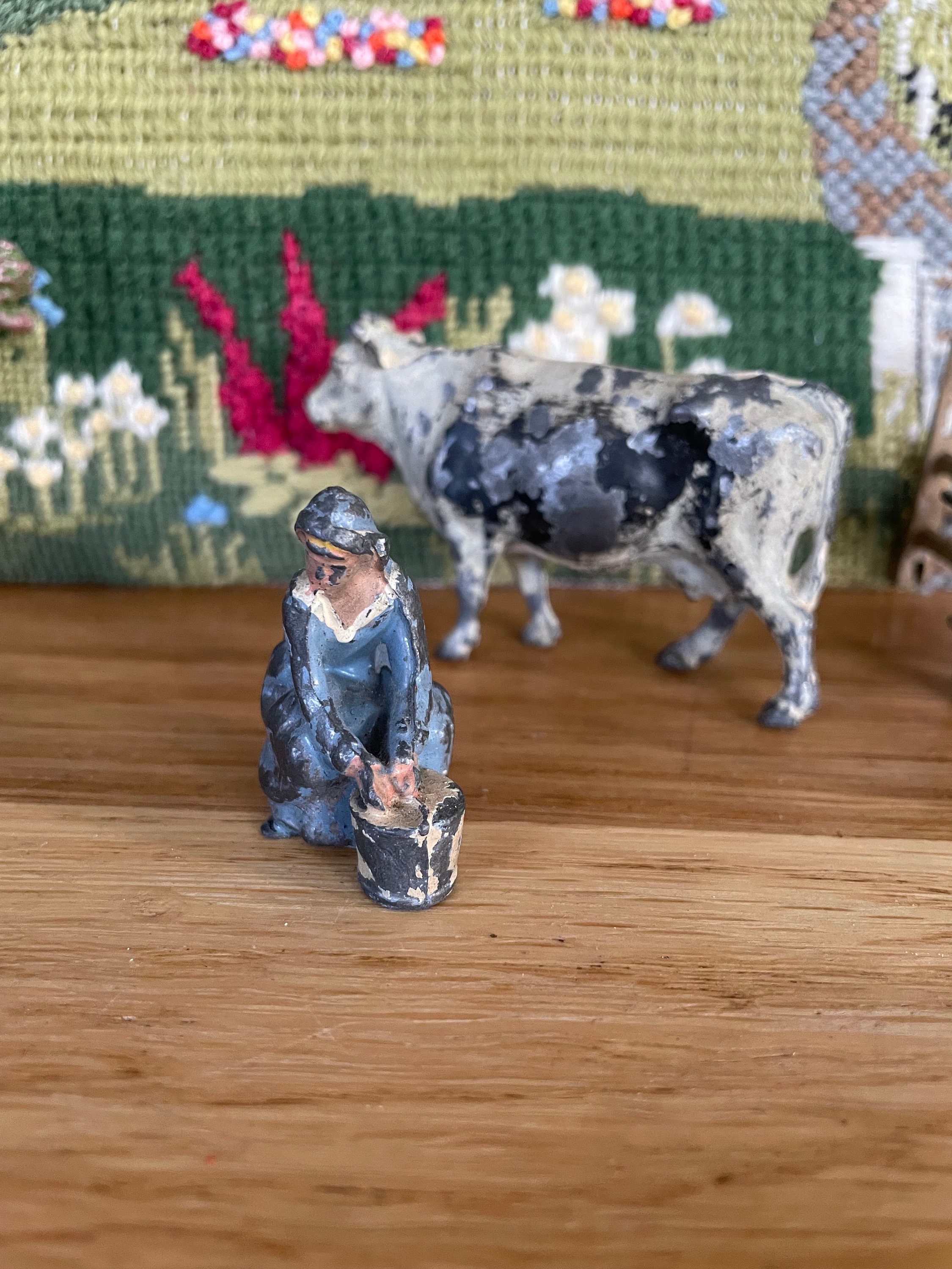 Britains Lead Miniature Milkmaid Farm Toy 537 - Etsy