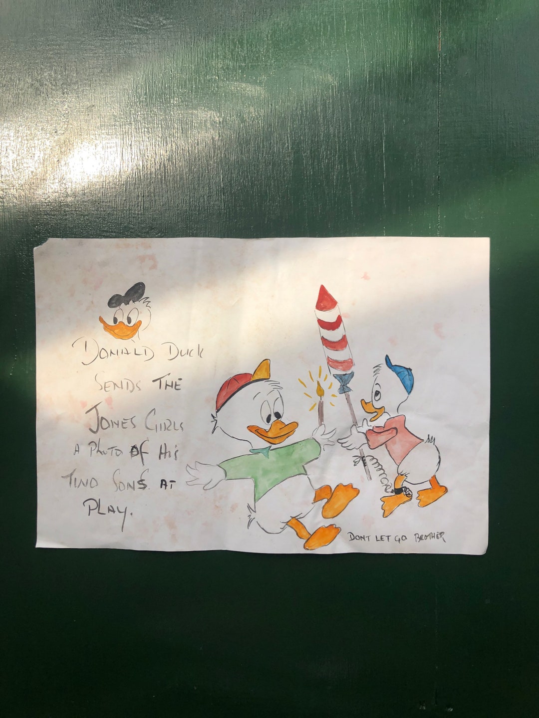 Disney Donald Duck & Boys Watercolour Signed by Artist Potts - Etsy