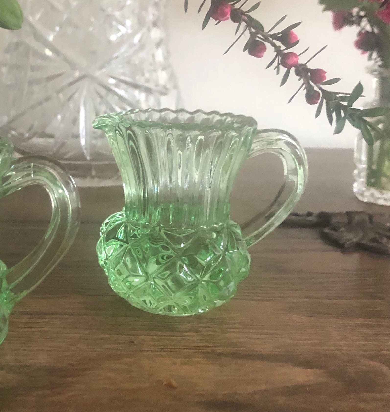 Depression Glass Thistle Pattern