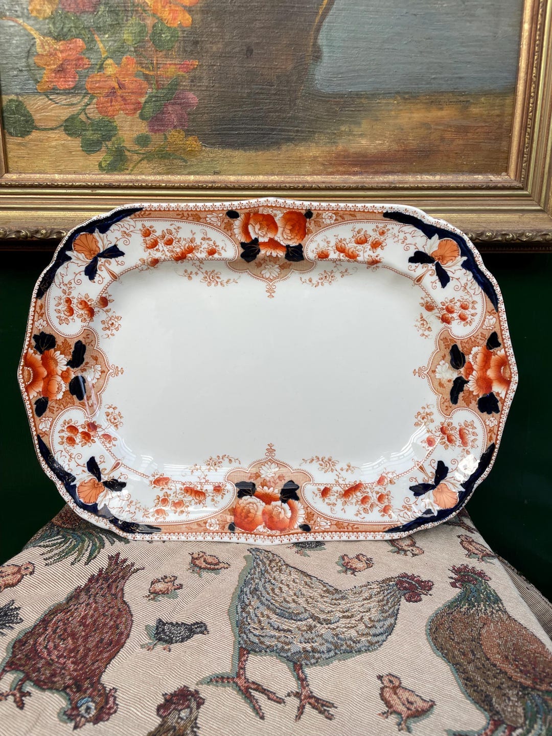 Antique Edwardian Platter Melba by Stanley Pottery England - Etsy