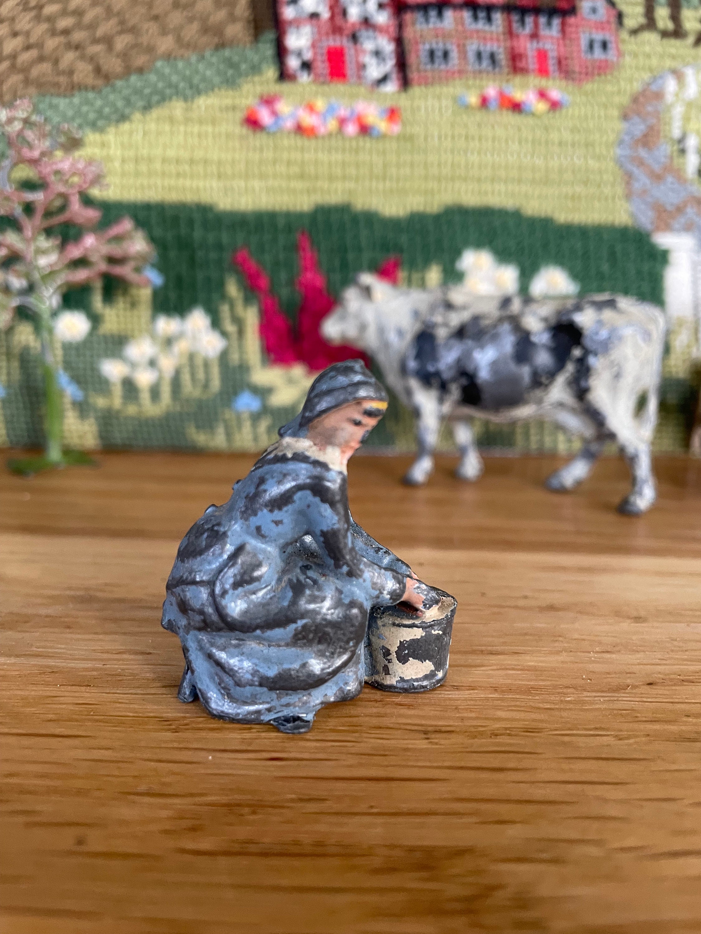 Britains Lead Miniature Milkmaid Farm Toy 537 - Etsy