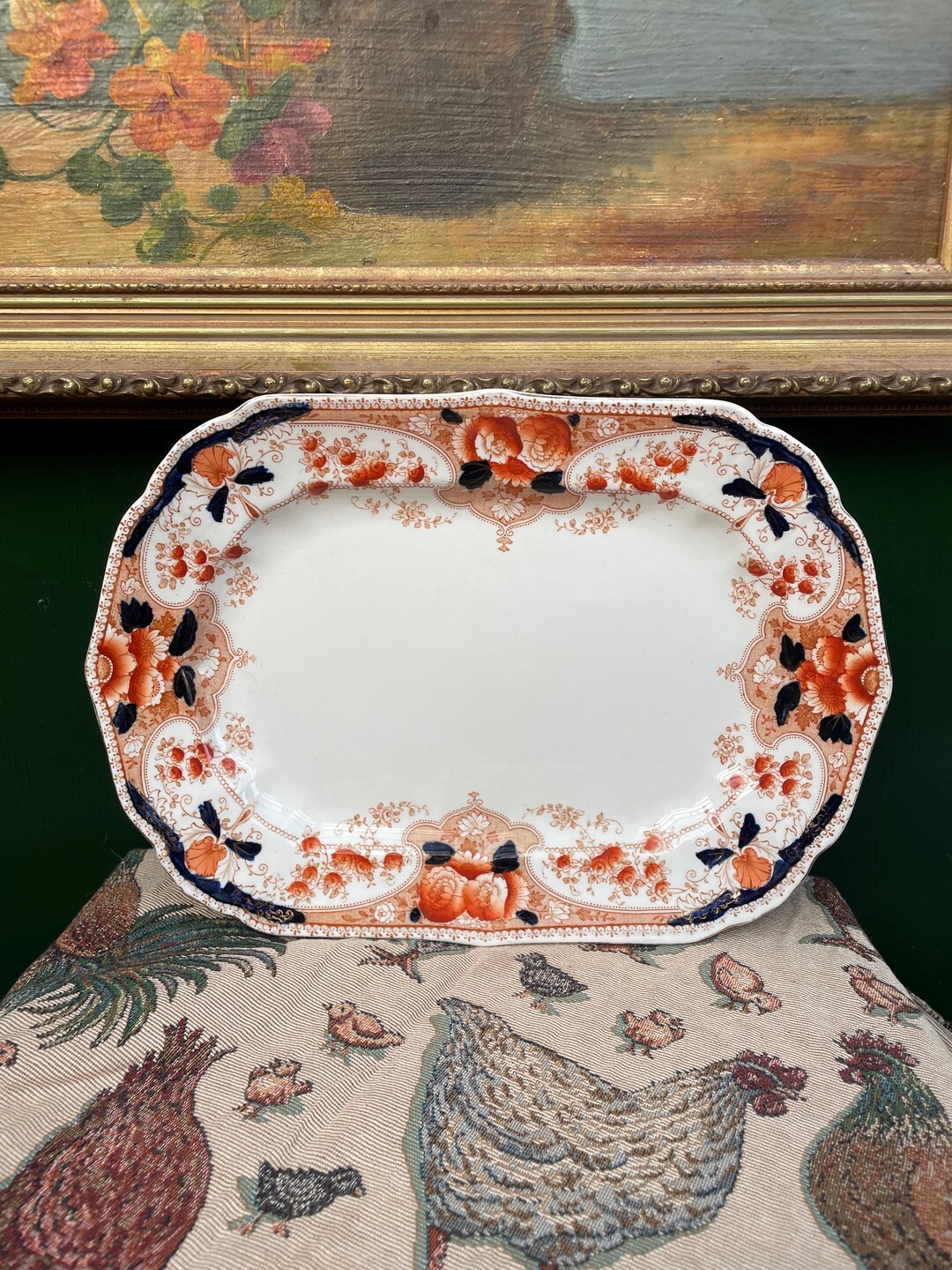 Antique Edwardian Platter Melba by Stanley Pottery England - Etsy