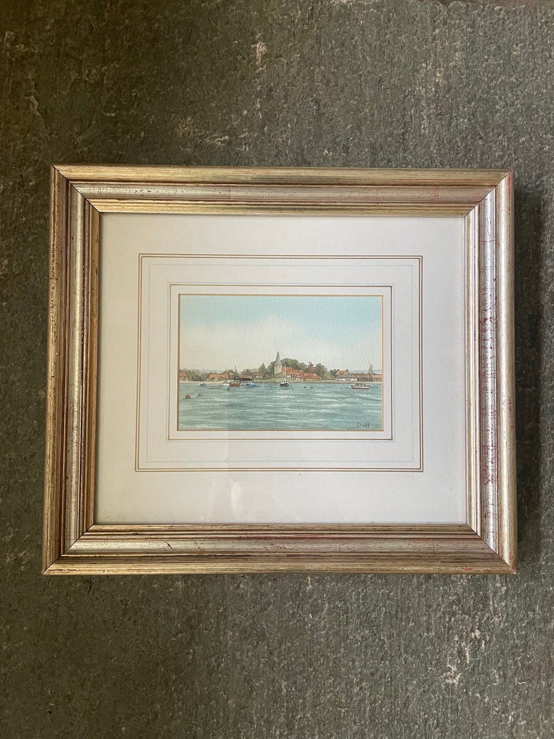 Bosham Landscape Gillian Duff Framed Watercolour Painting - Etsy