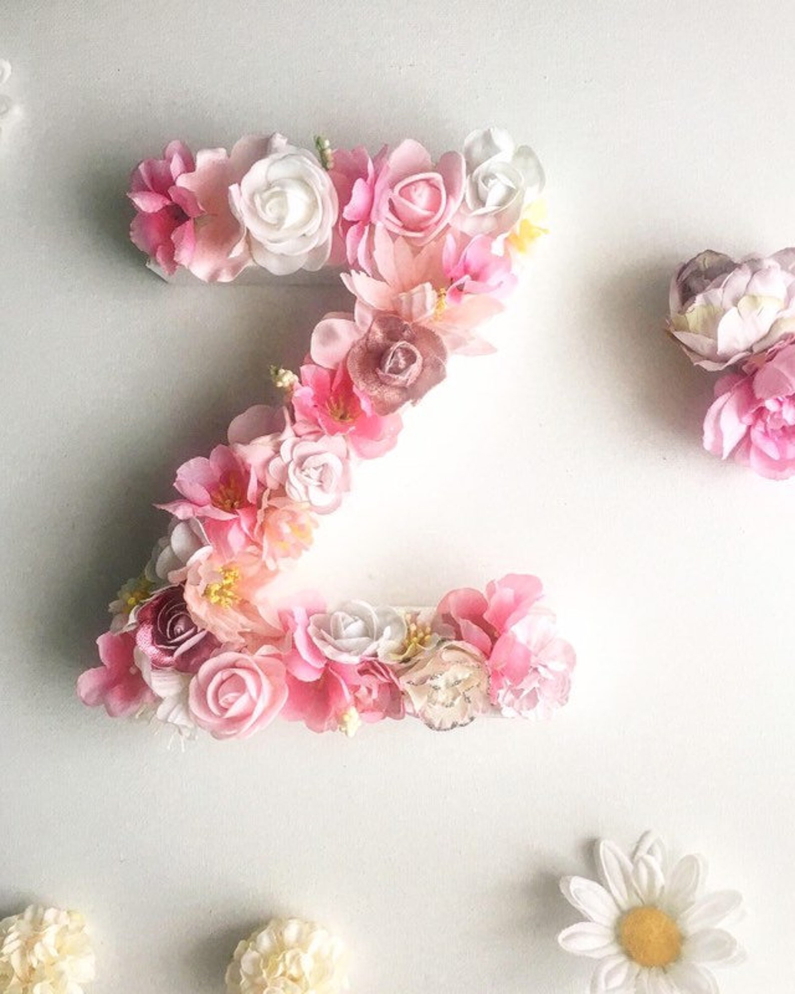 FLORAL LETTER Flowery Letter | Etsy