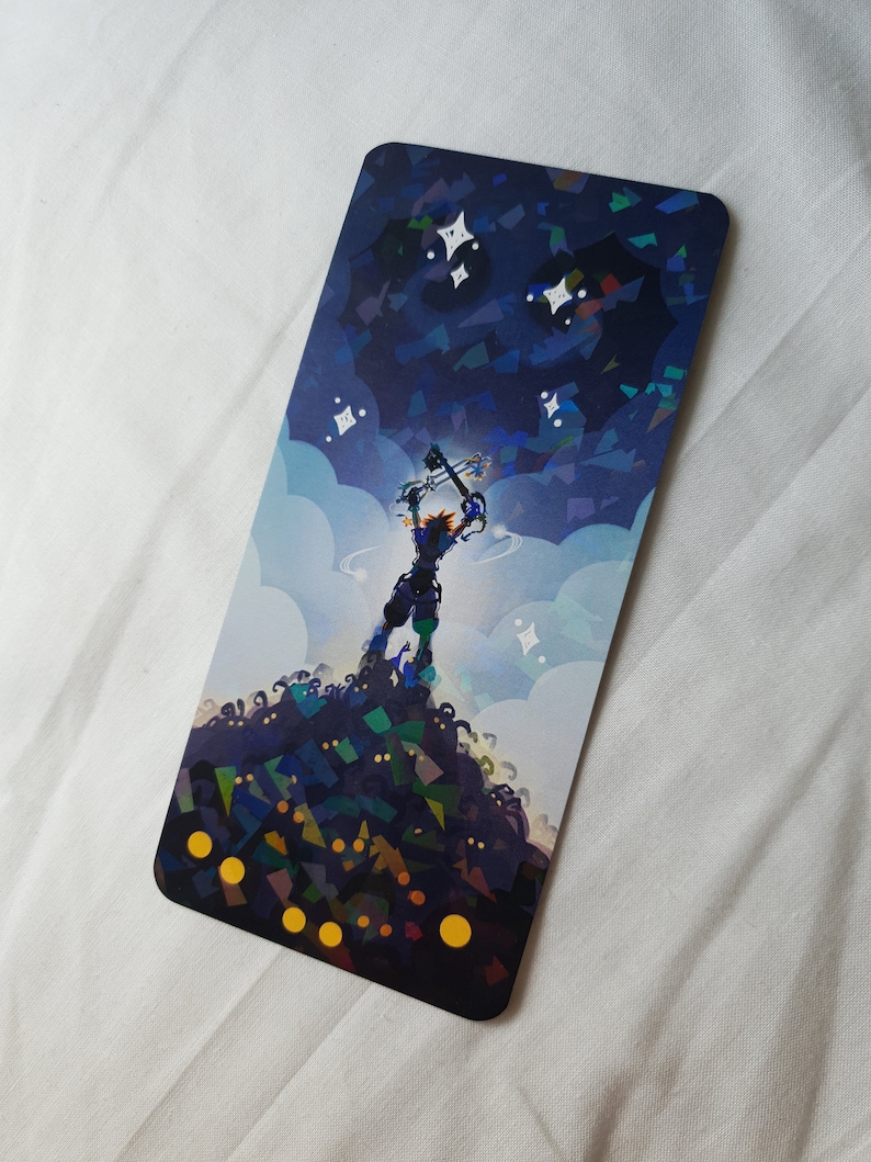 Kingdom Hearts Sparkly HOLOGRAPHIC PRISM Bookmark Sora - Etsy