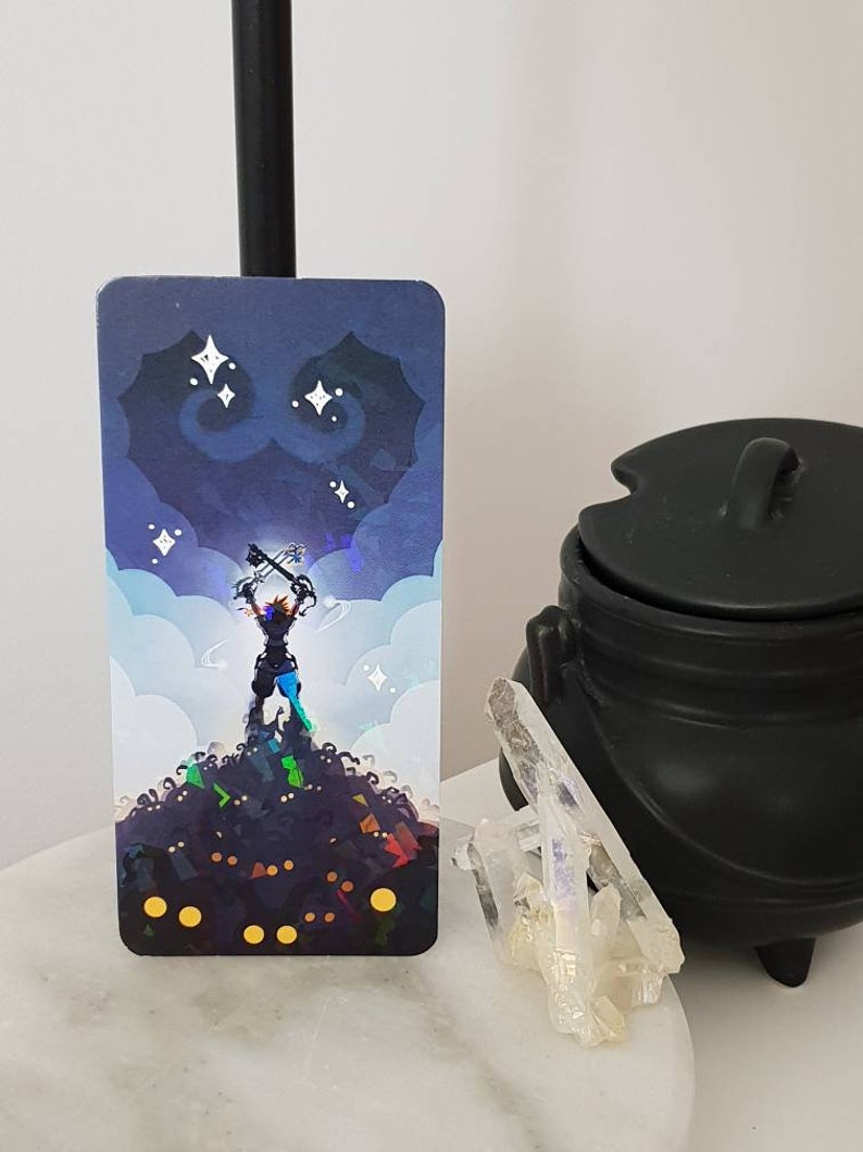 Kingdom Hearts Sparkly HOLOGRAPHIC PRISM Bookmark Sora - Etsy