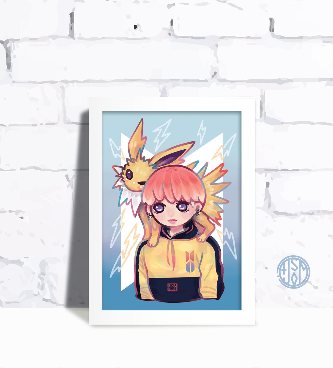 BTS X Eevee Evolution Pokemon A5 Print JUNGKOOK, Kook, Jeon Jungkook ...