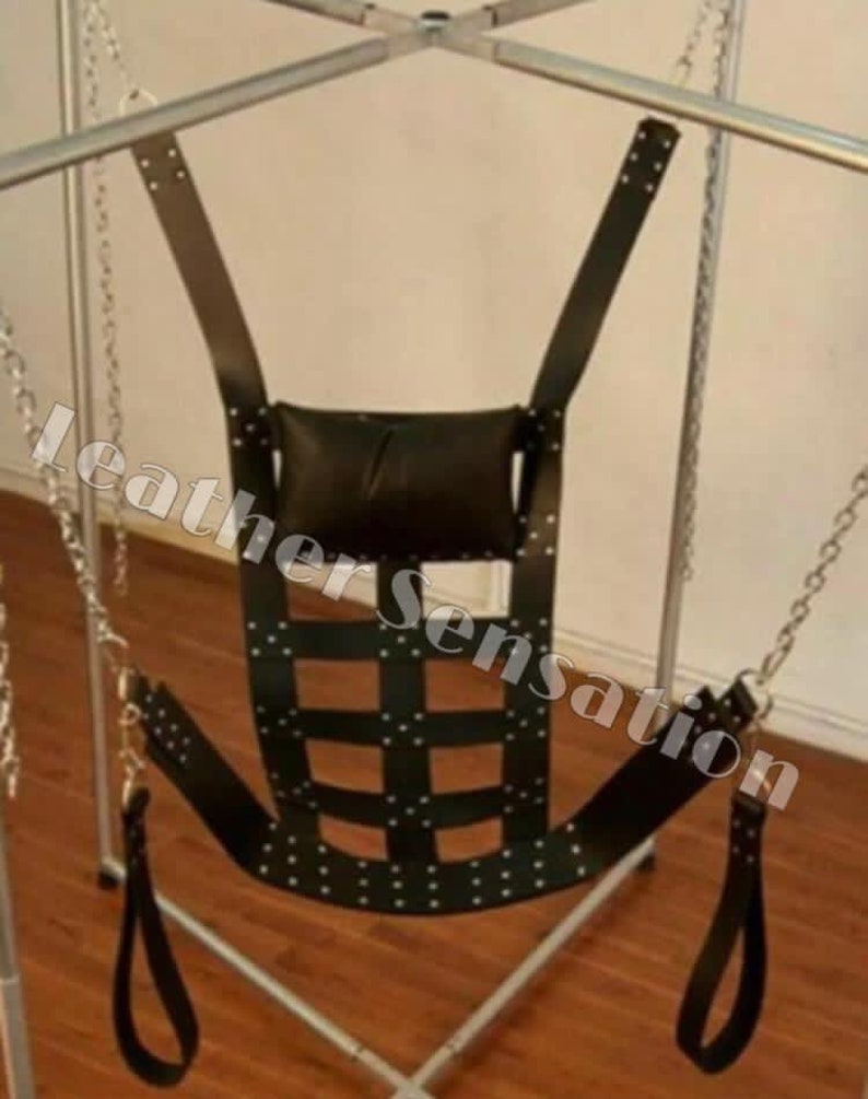 Genuine Leather Bondage Adult Heavy Duty Sex Swing Sling With Etsy