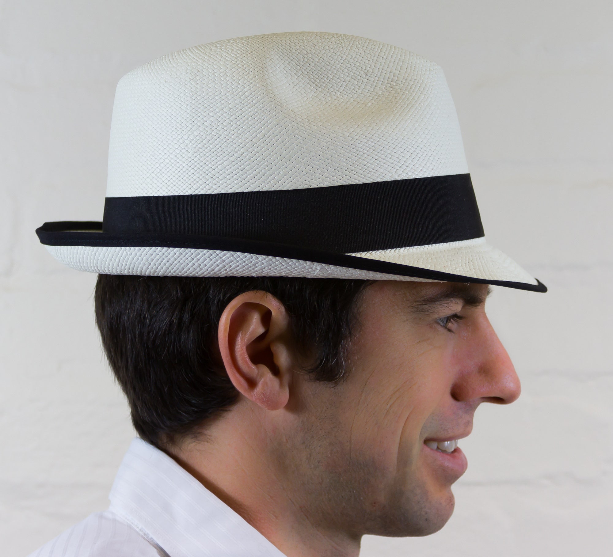 White Trilby Panama Hat Hand Woven and Ethically Sourced - Etsy