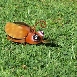 Pair of Bug Garden Statue Metal - Etsy