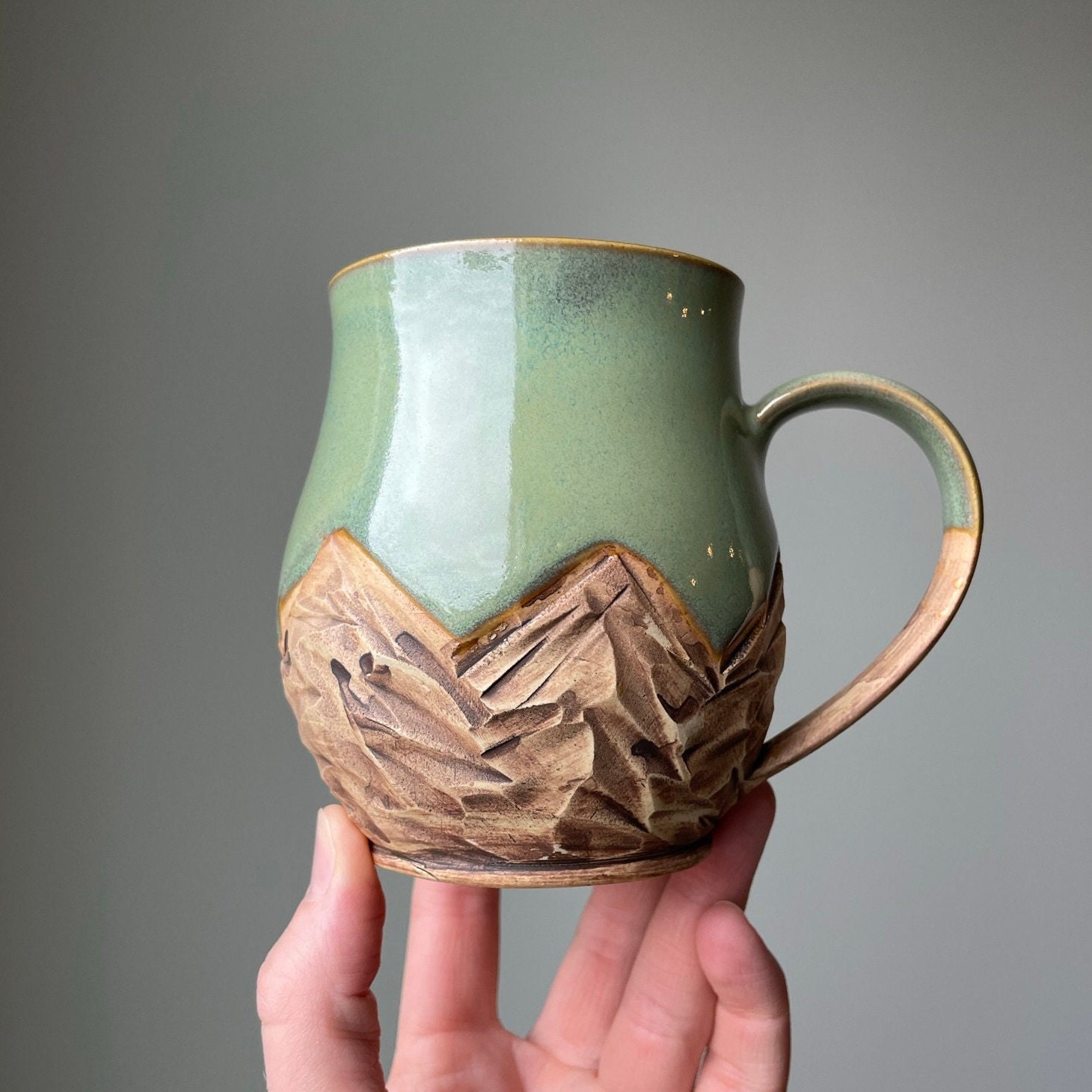 Mountain Mug Ceramic Nature Mug - Etsy