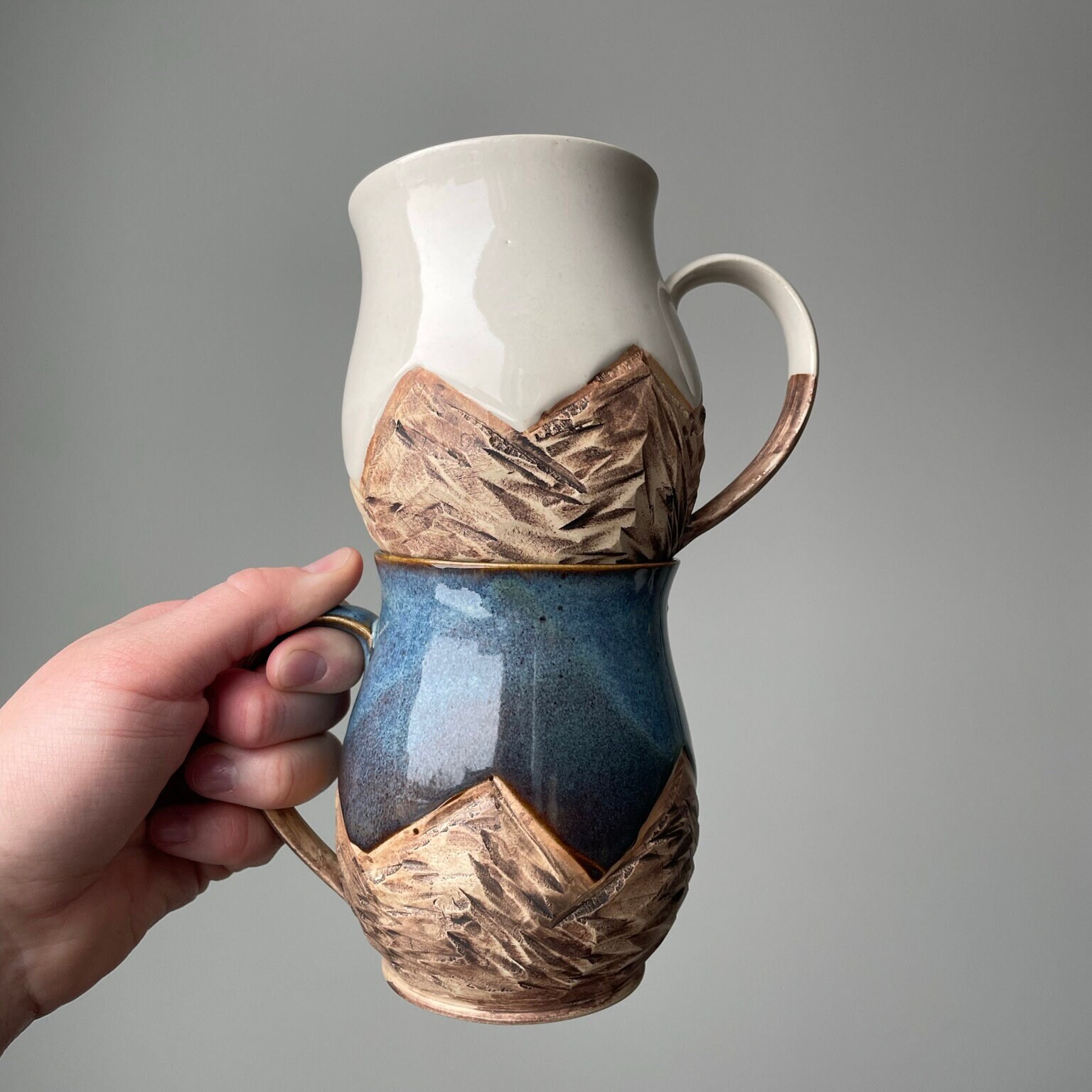 Mountain Mug Ceramic Nature Mug - Etsy