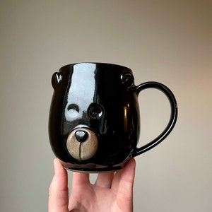 SET OF TWO Handmade Bear Mugs - Made to Order - Etsy