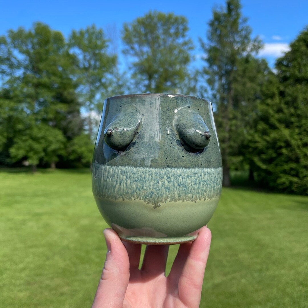 Ceramic Boob Mug / Boob Pot Planter - Etsy