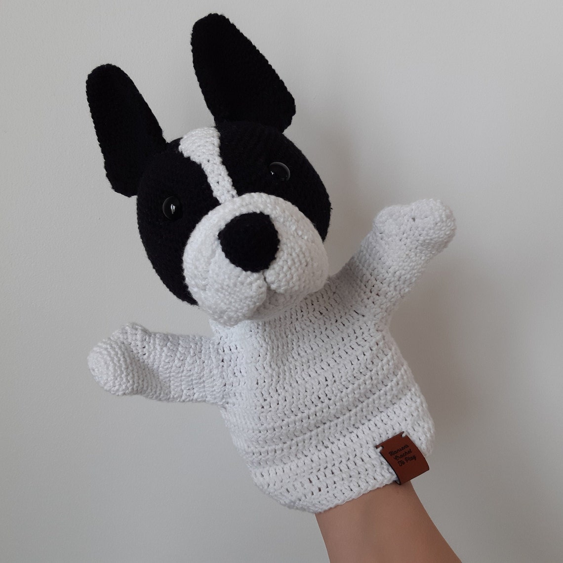 Crochet Pattern Luna the Frenchie Bulldog Hand Puppet - Etsy