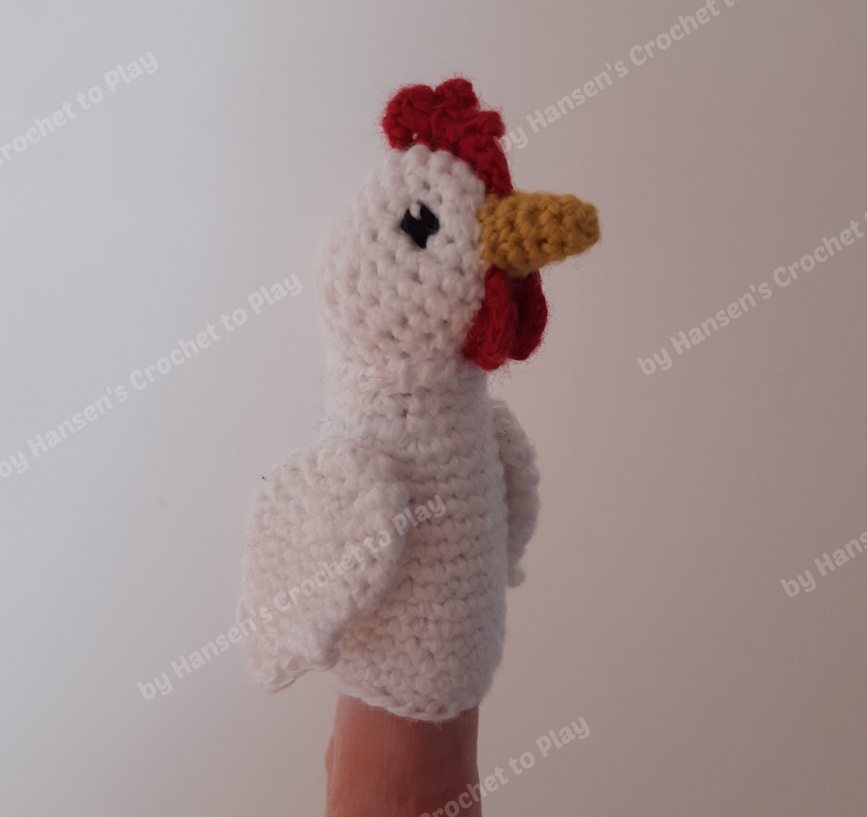 Crochet Pattern Five Farm Animals Finger Puppets | Etsy