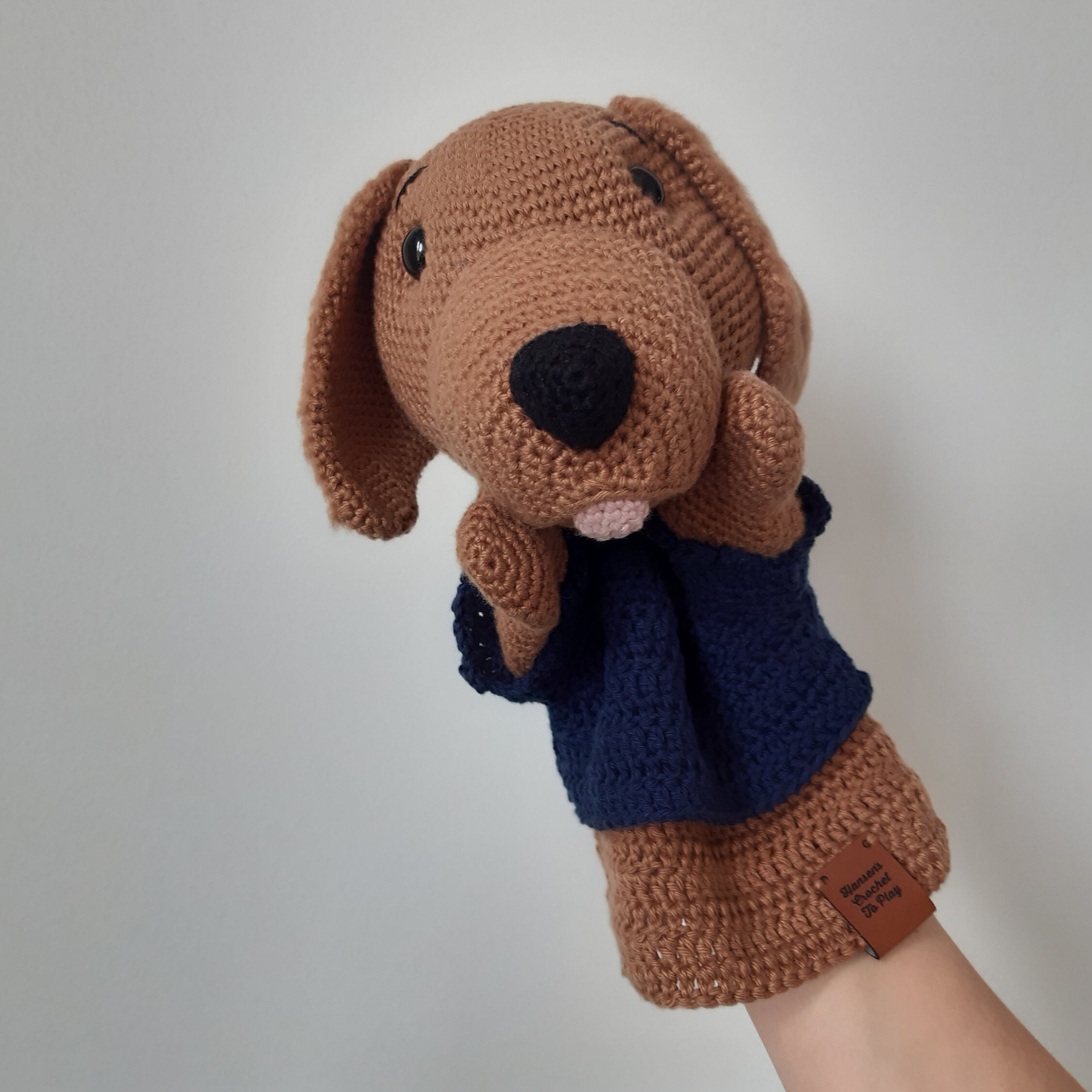 Crochet Pattern Kira the Dog Hand Puppet - Etsy