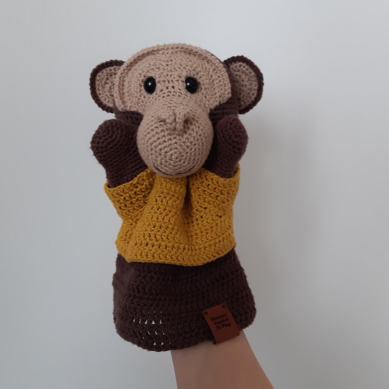 Crochet Pattern Charlige the Monkey Hand Puppet | Etsy