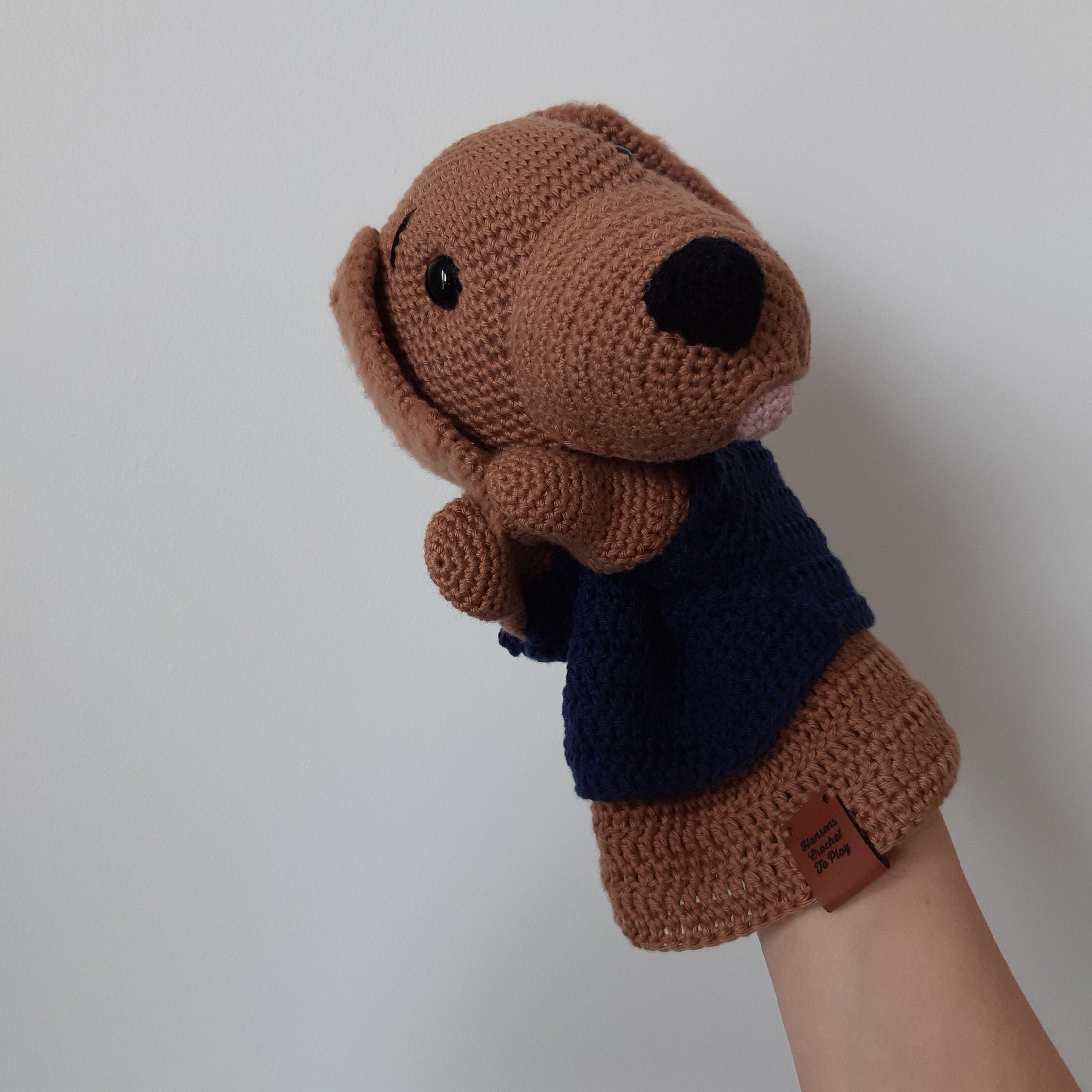 Crochet Pattern Kira the Dog Hand Puppet - Etsy